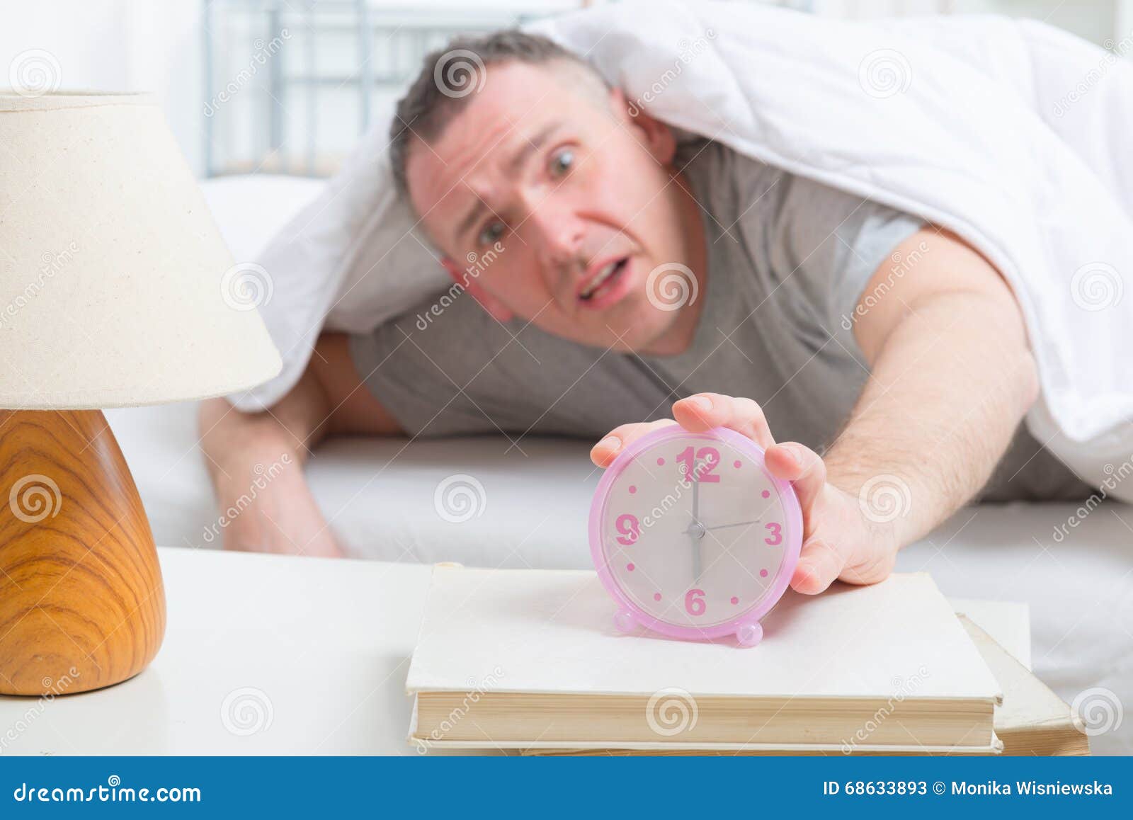 Hand on clock stock image. Image of alarm, time, ringing - 68633893