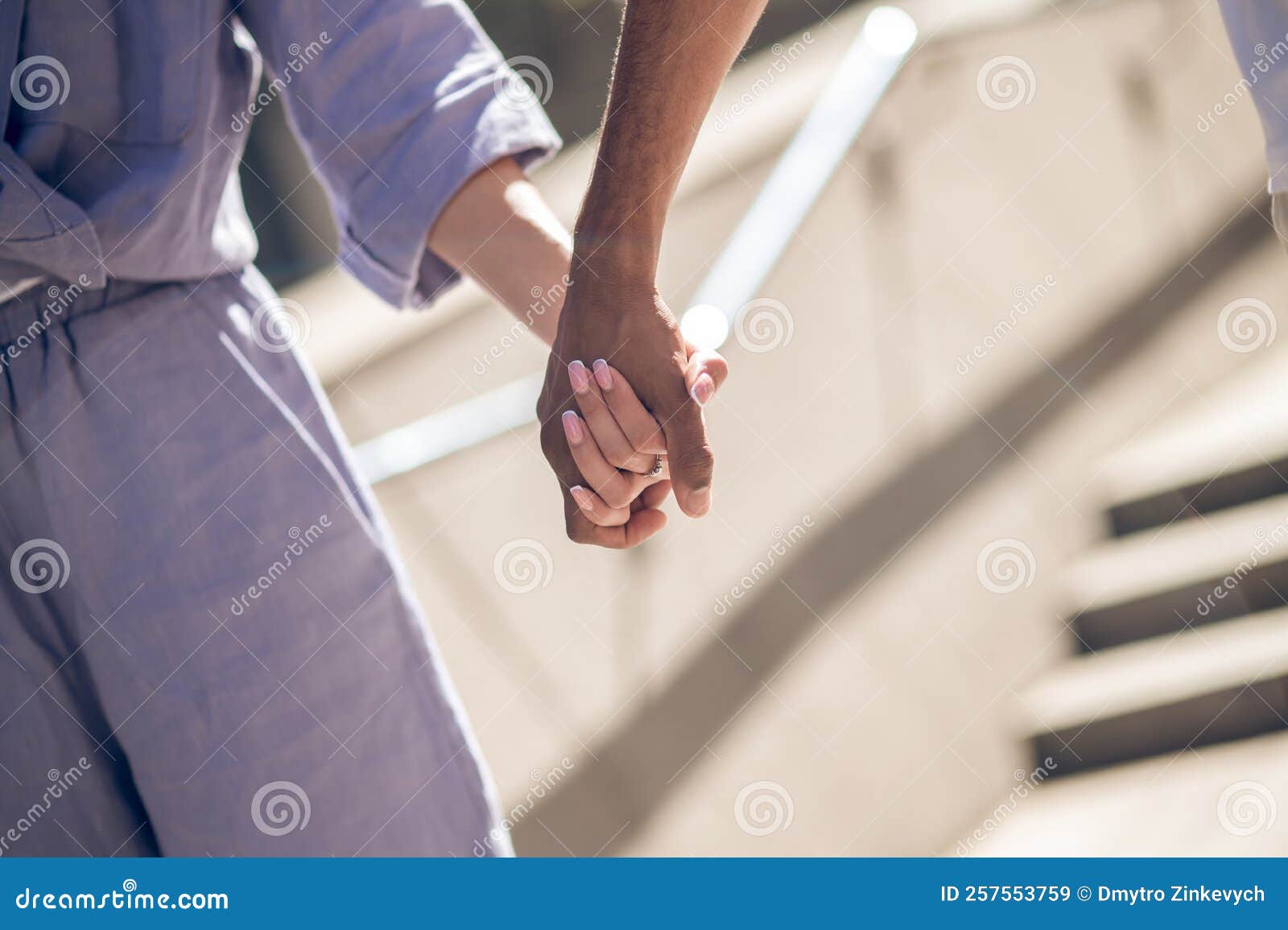 Close Up Picture of a Couple Walking Hand in Hand Stock Image - Image ...