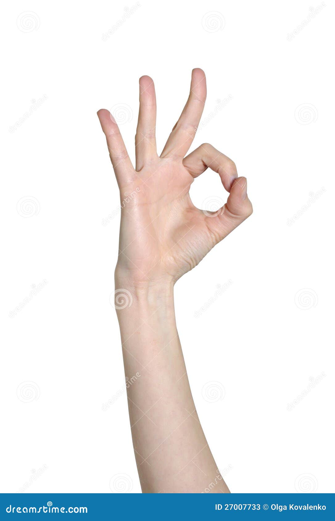 Hand Close-up Shows a Gesture Ok Stock Image - Image of idea, concept ...