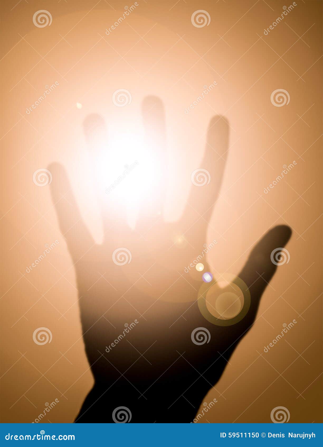 Hand closes the light stock photo. Image of closes, graphics - 59511150