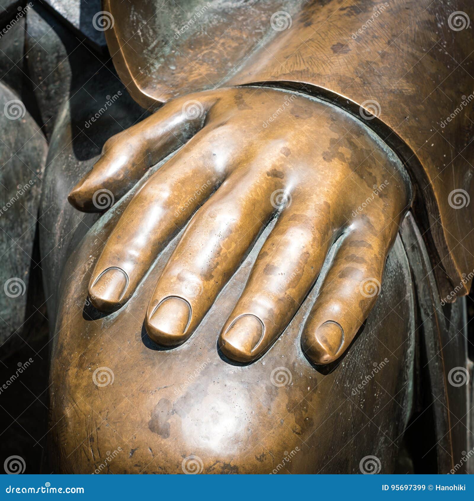 Hand Closeup , Bronze Statue, Hand Sculpture Stock Image - Image of ...