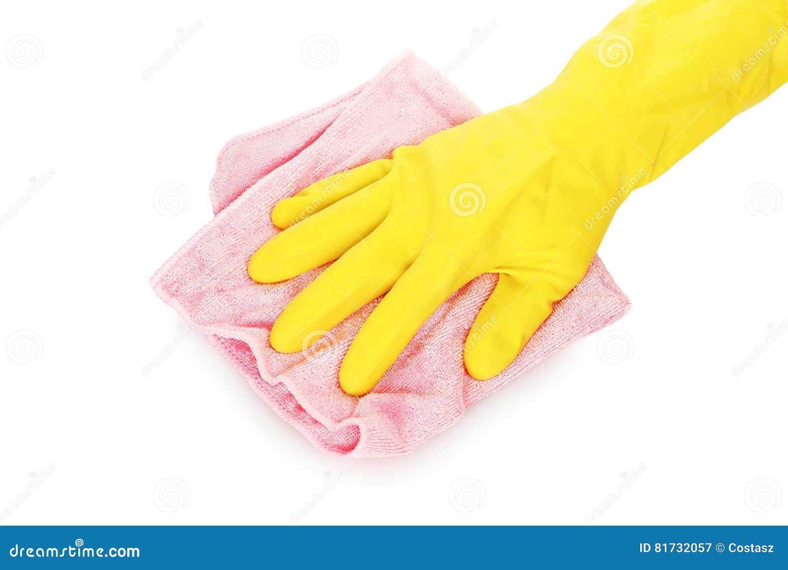 Hand with cloth stock image. Image of clean, domestic - 81732057