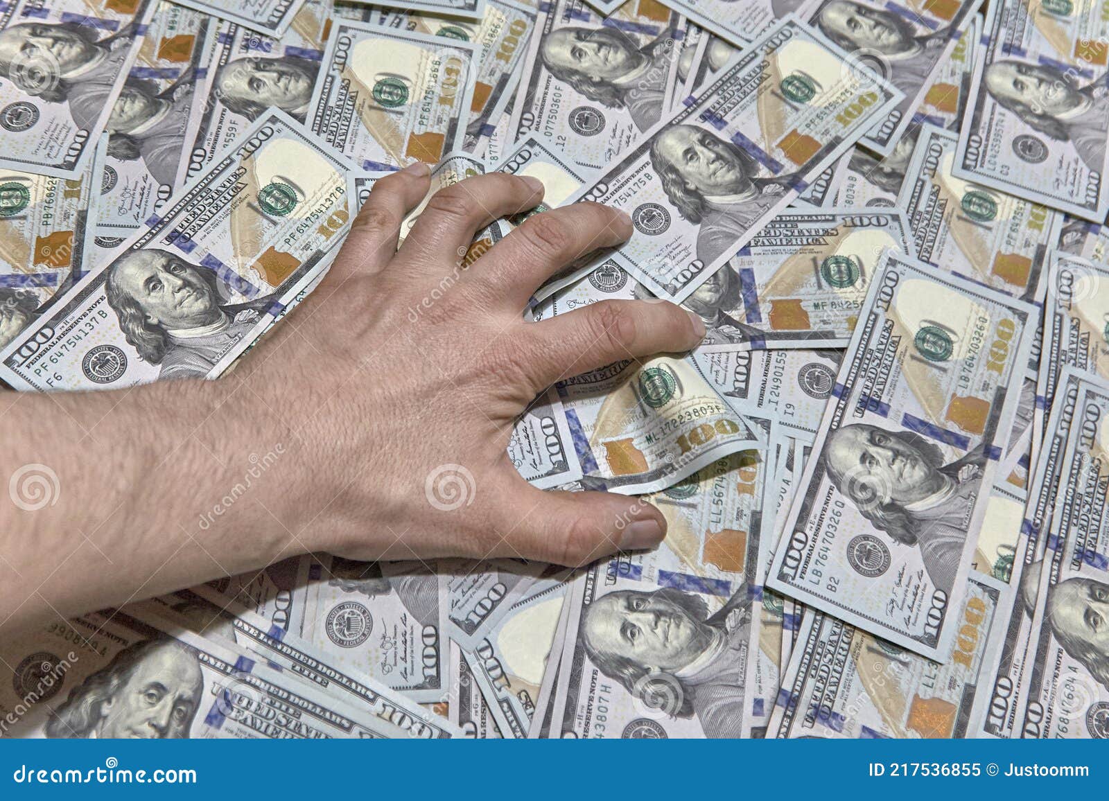 Hand Clutching Money, the Concept of Greed Stock Image - Image of ...