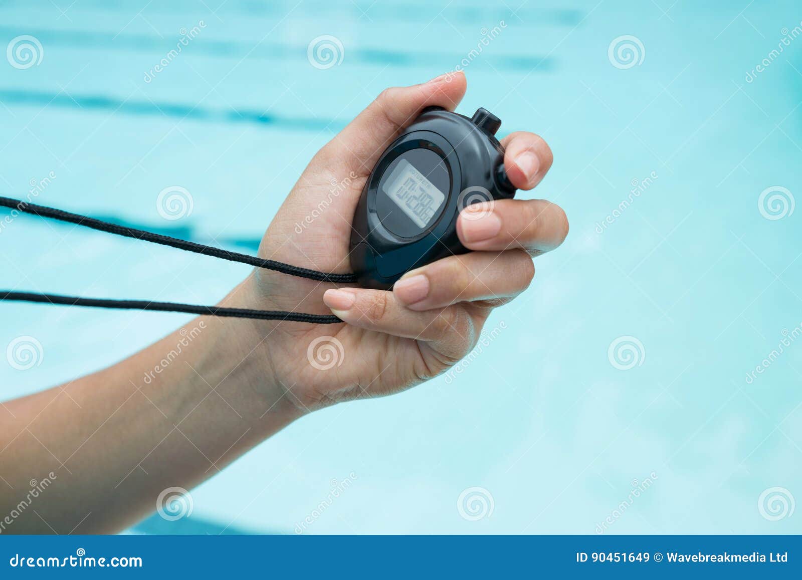 Hand of Coach Holding Stopwatch Stock Image - Image of holiday, holding ...