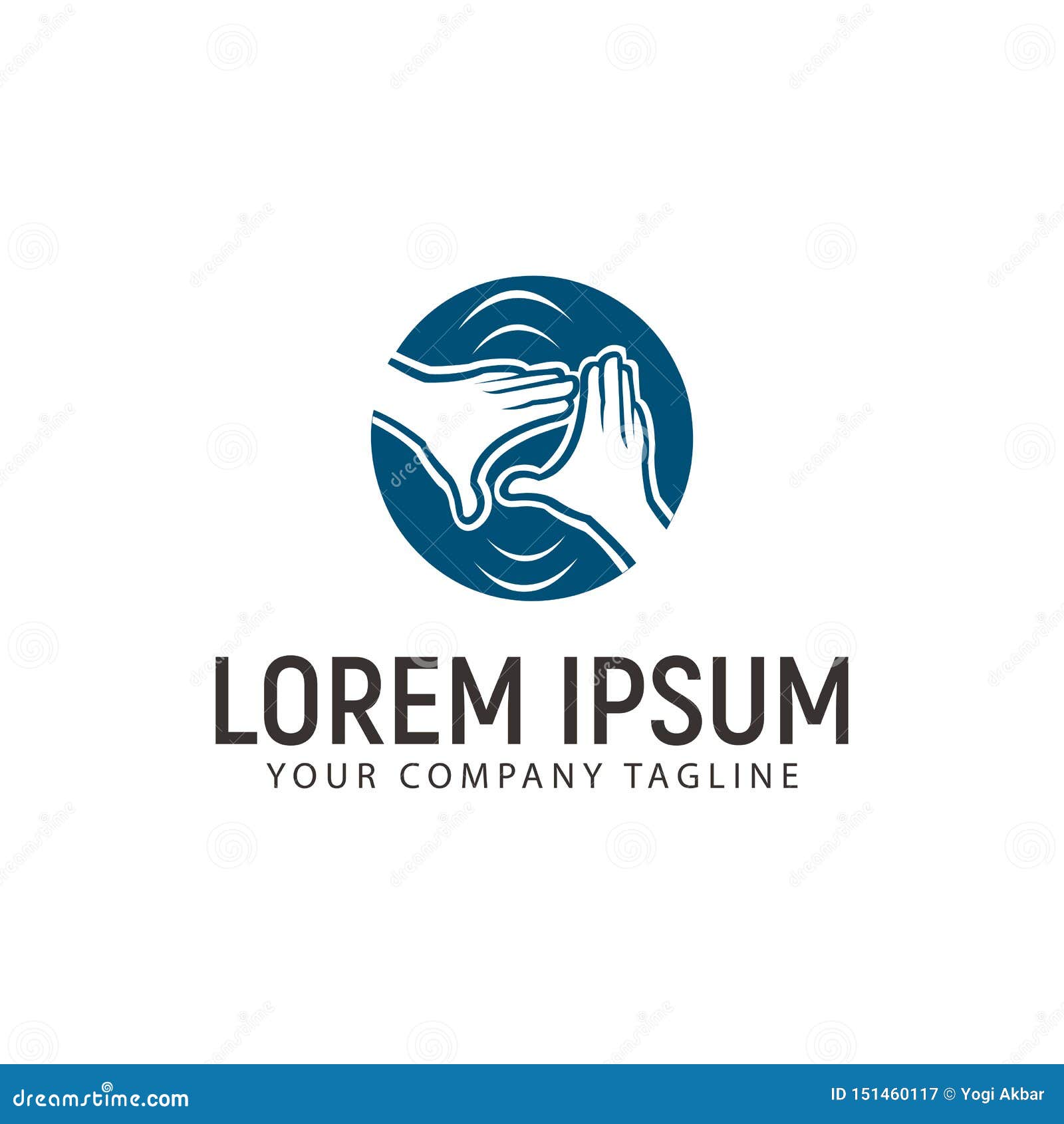 Hand Code Logo Design Concept Template Stock Vector - Illustration of ...