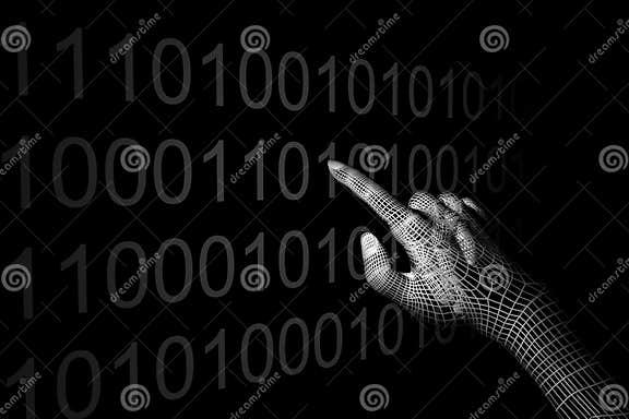 Hand coding stock illustration. Illustration of background - 6185136