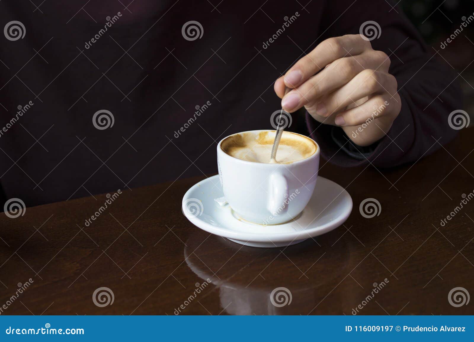 Hand with coffee cup stock image. Image of breakfast - 116009197