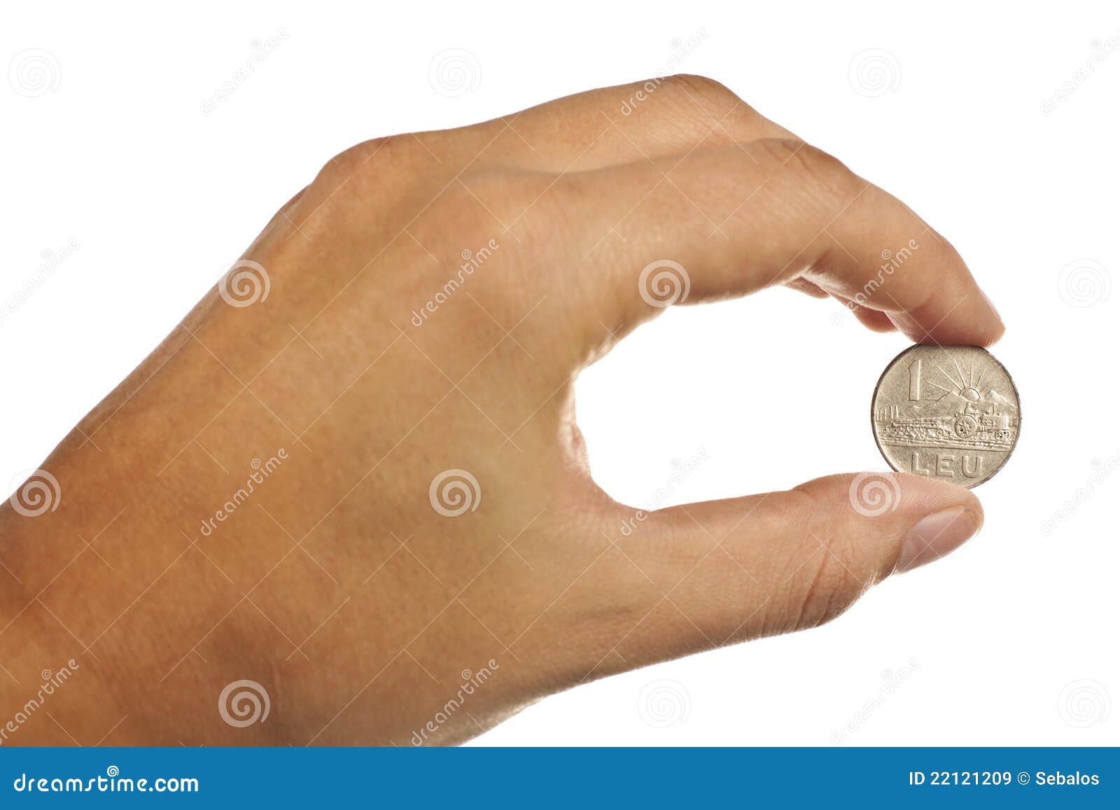 Hand and coin stock image. Image of finger, holding, reaching - 22121209