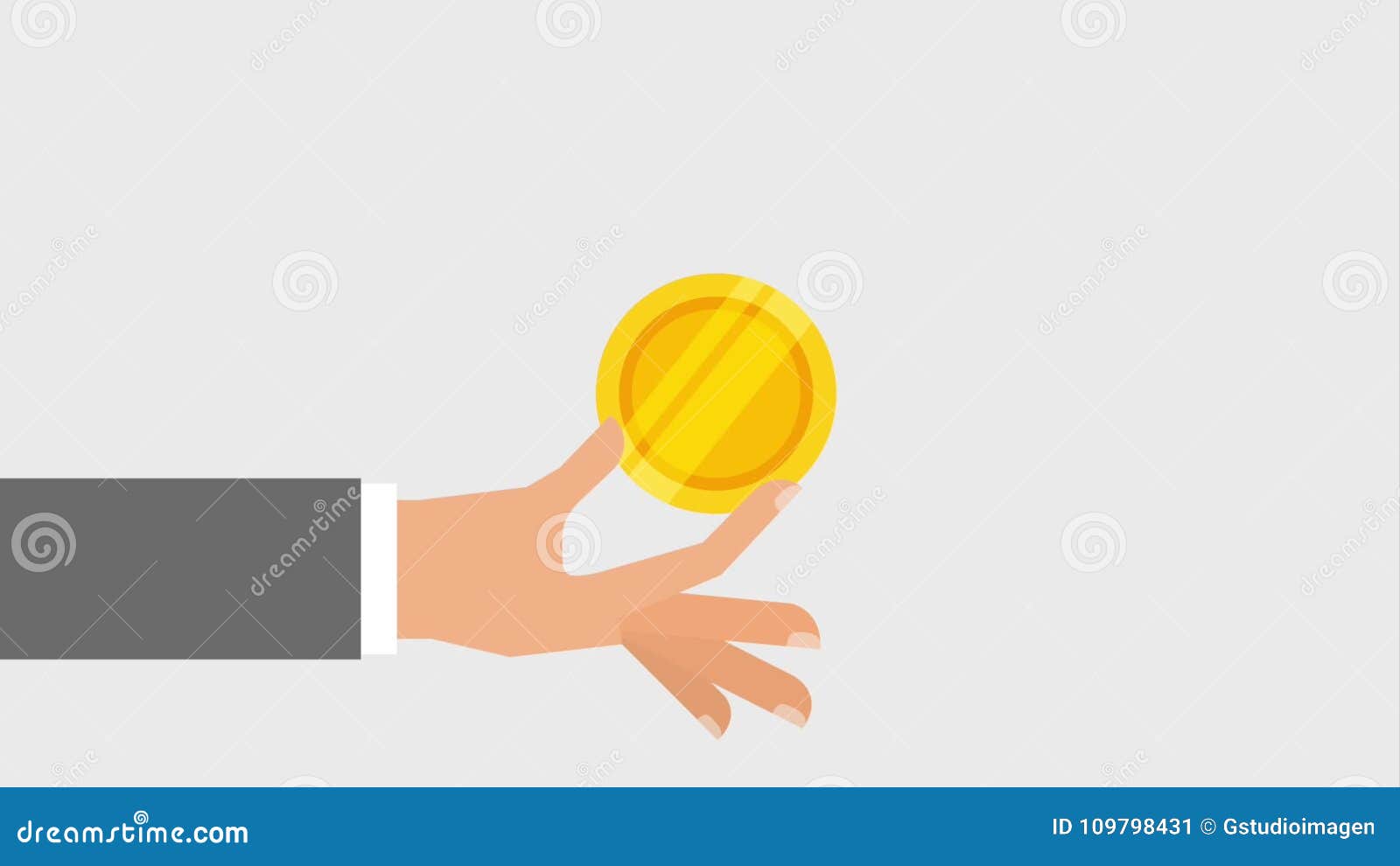 Hand and coin icons stock video. Video of icon, symbol - 109798431
