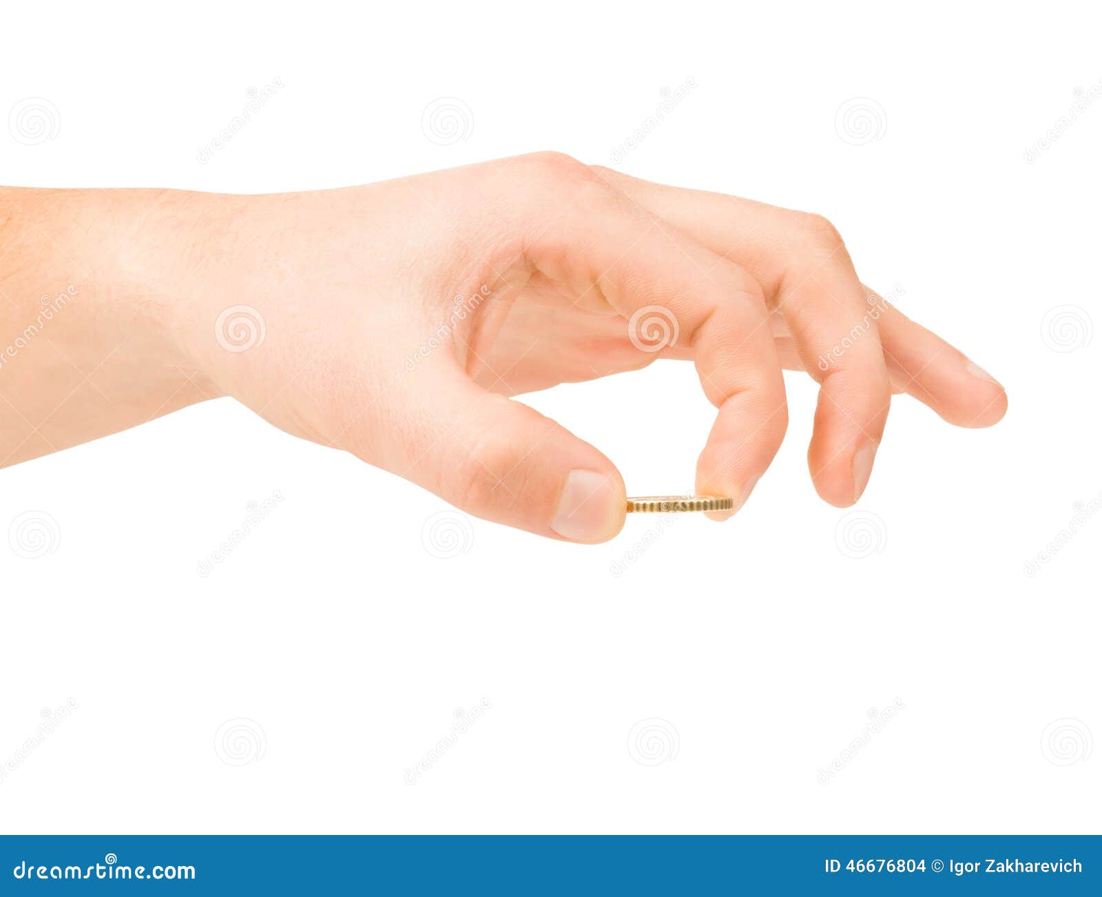 Hand with coin stock photo. Image of cash, currency, background - 46676804