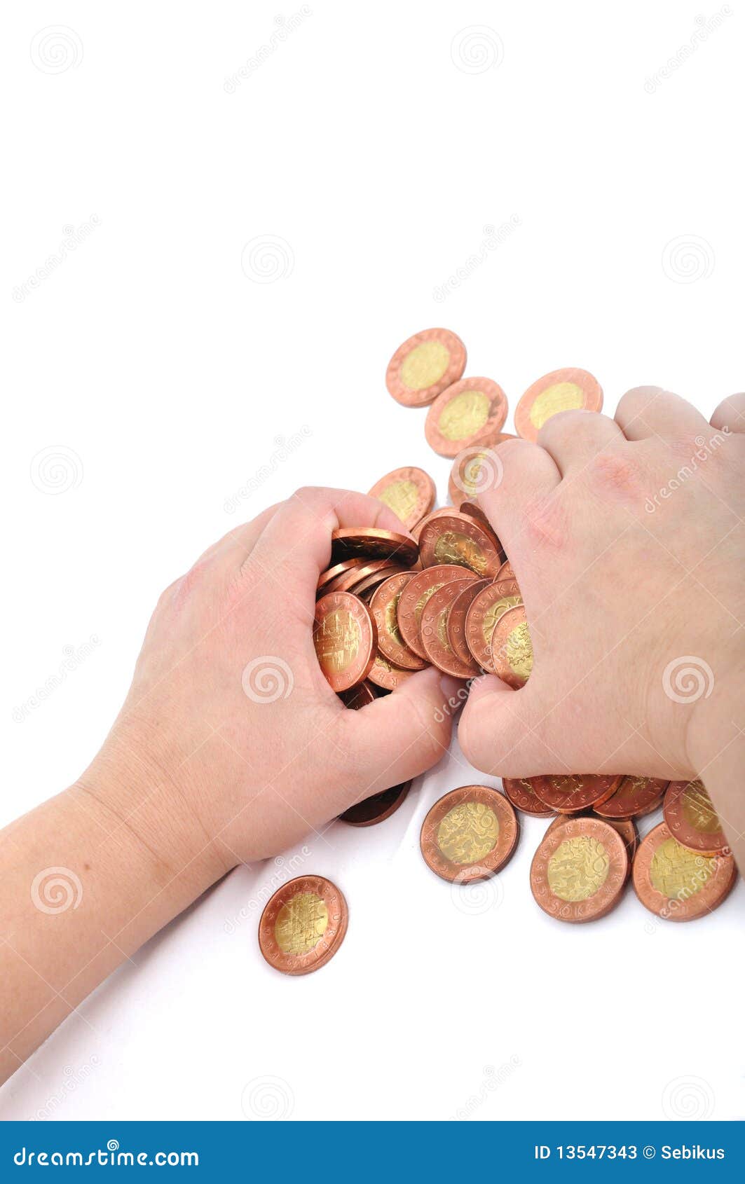 Hand and coins stock image. Image of cost, cash, close - 13547343