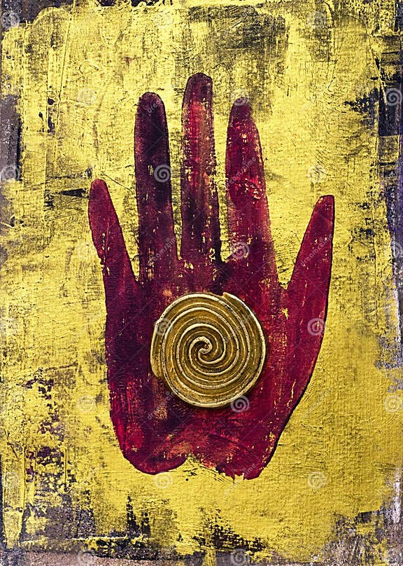 Hand collage artwork stock illustration. Illustration of collage - 13697594