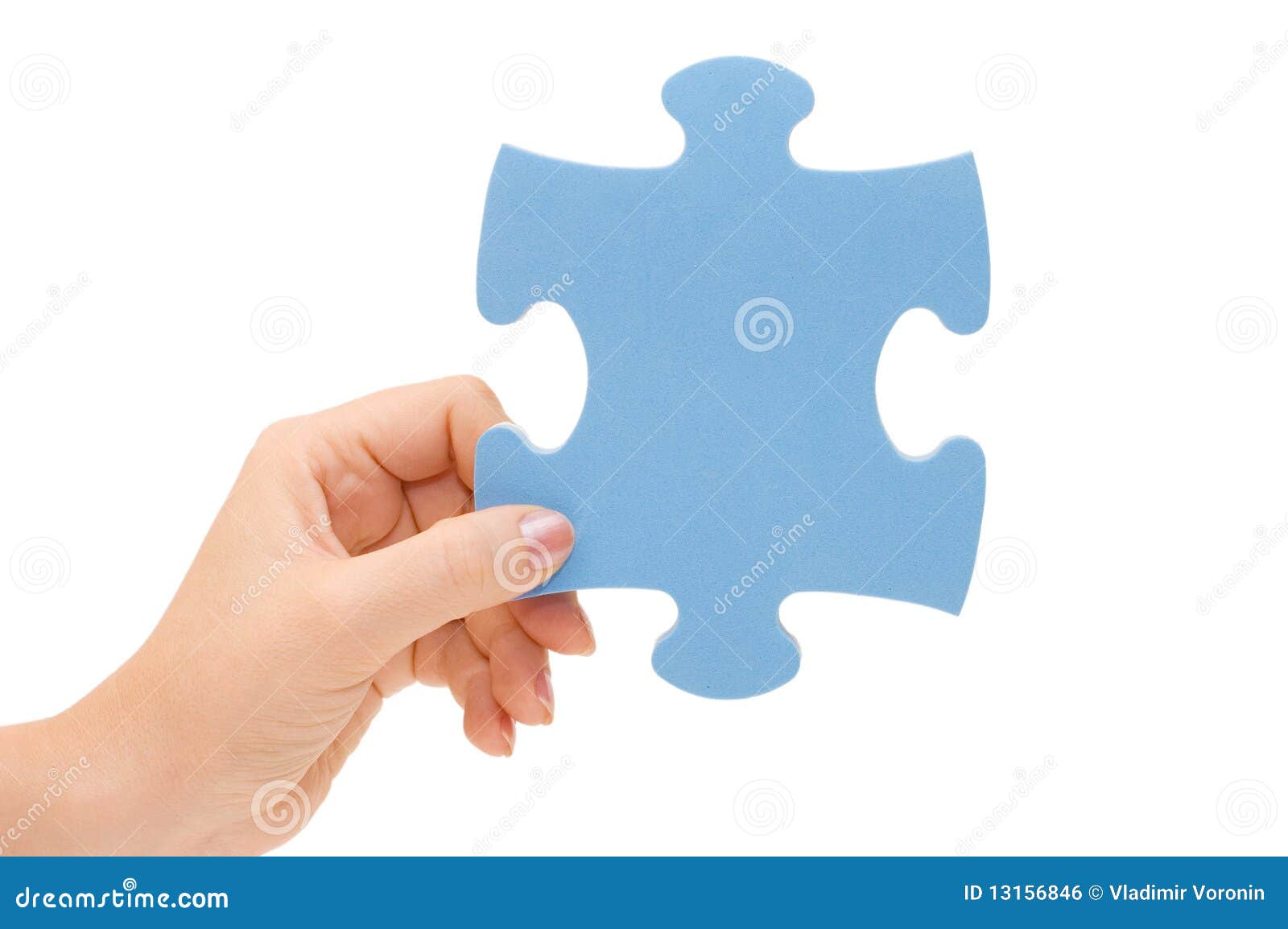 Hand Collecting a Part of a Puzzle Stock Photo - Image of selective ...