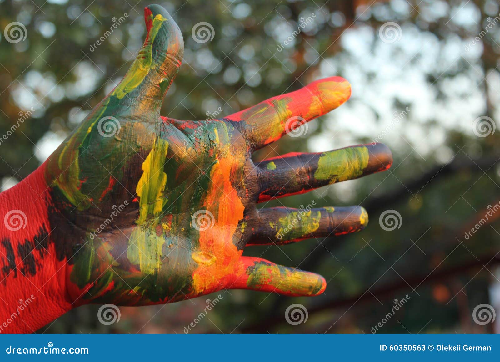 Hand stock image. Image of abstract, body, green, colorful - 60350563
