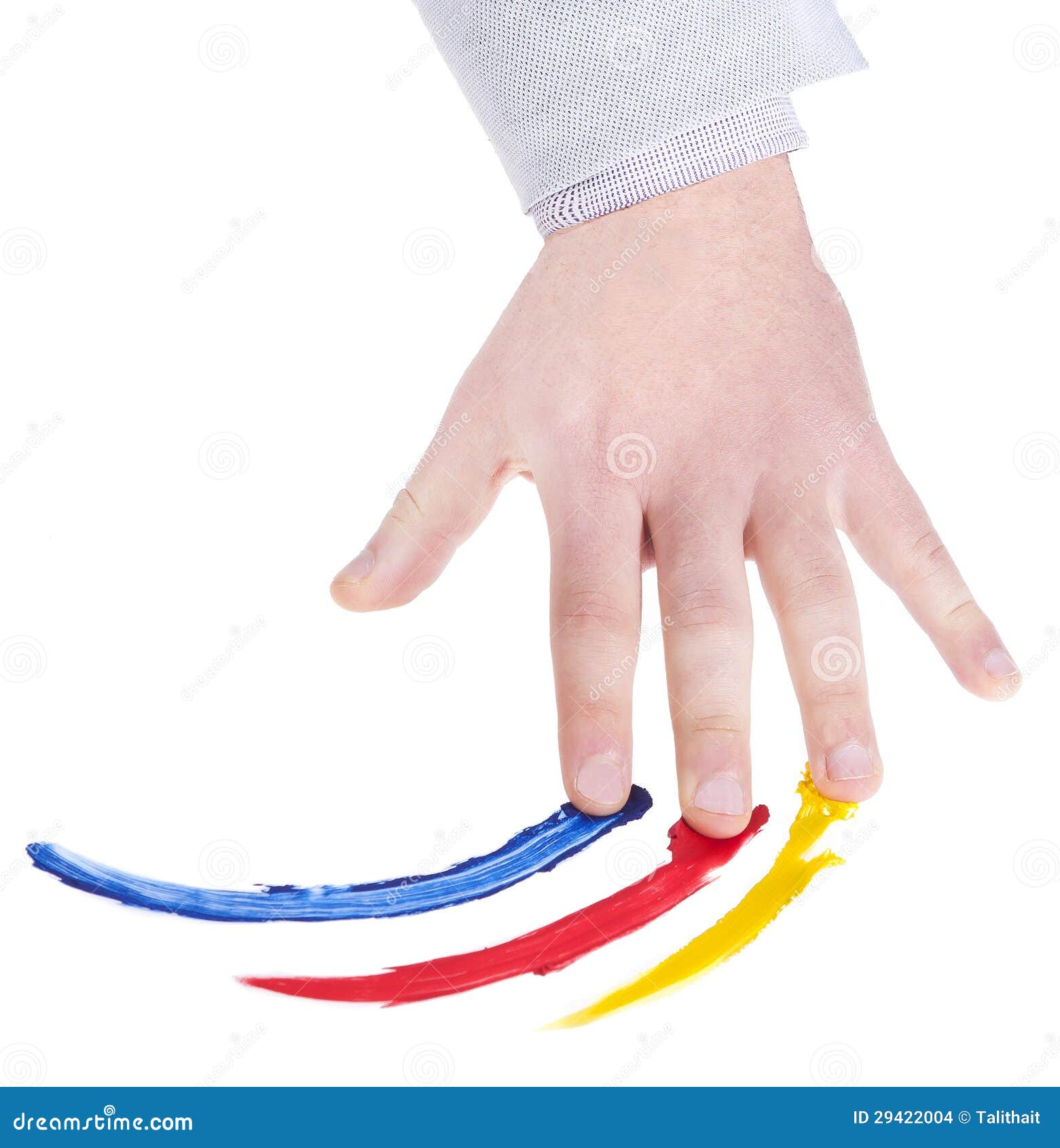 Hand that colors stock photo. Image of school, colors - 29422004
