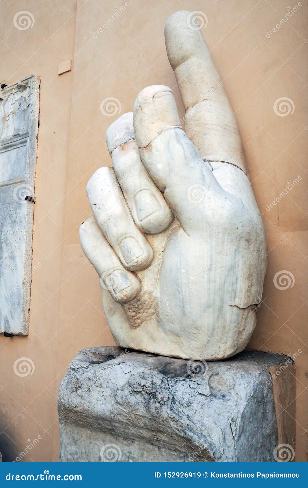 Hand Of Colossal Statue Of Constantine, Capitoline Museum, Rome ...