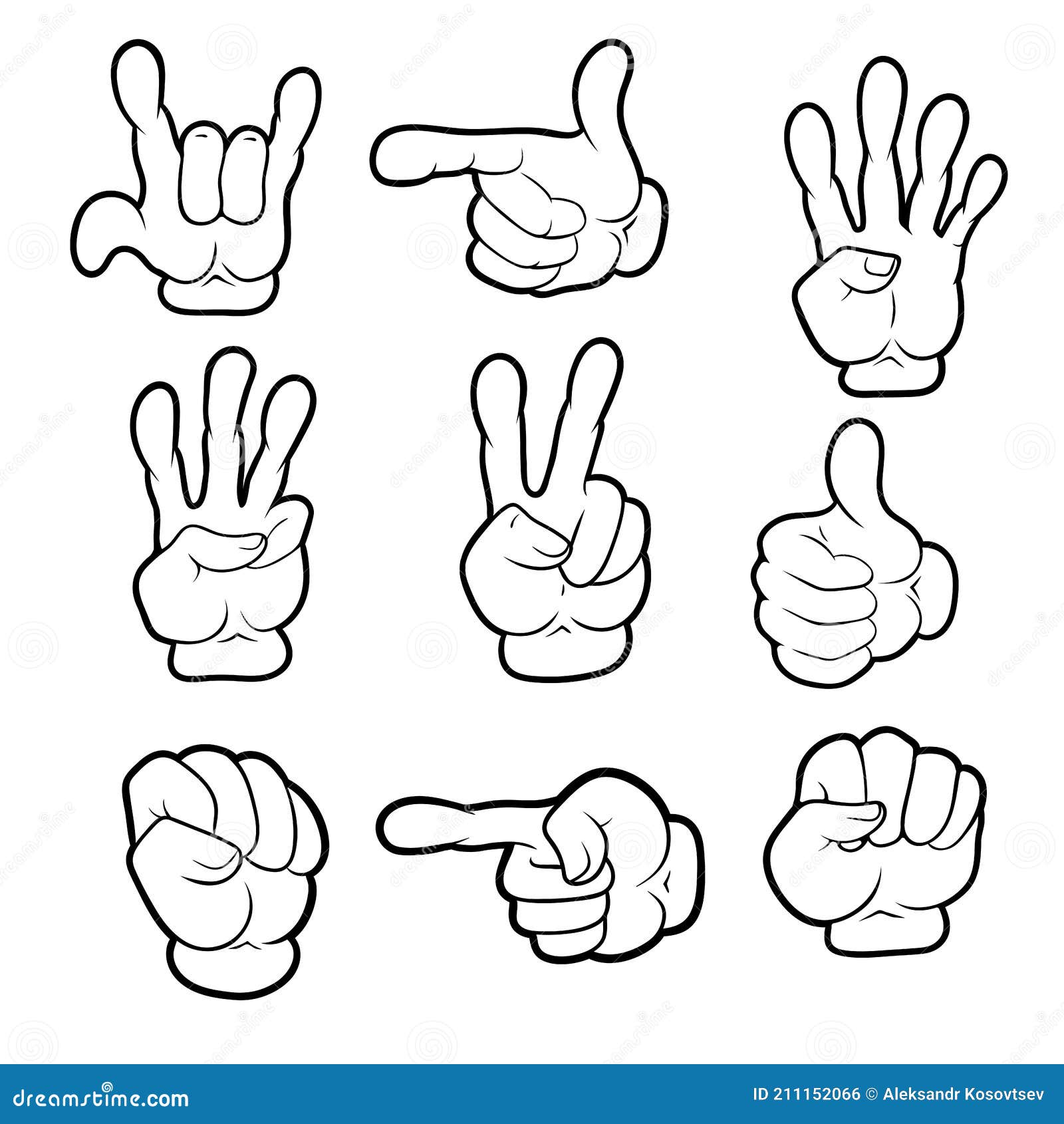 Hand_10 stock vector. Illustration of label, comic, greeting - 211152066