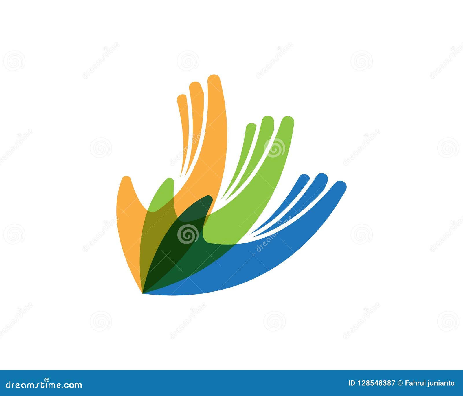 Hand Community Logo Template Stock Vector - Illustration of monochrome ...