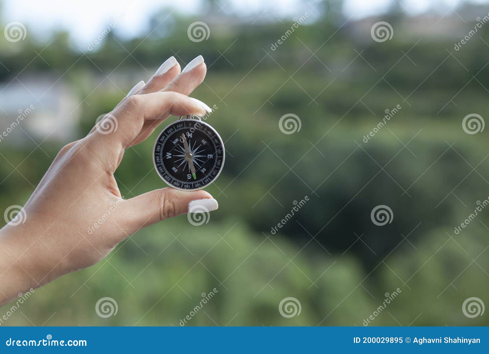 Hand With Old Compass Royalty-Free Stock Photography | CartoonDealer ...