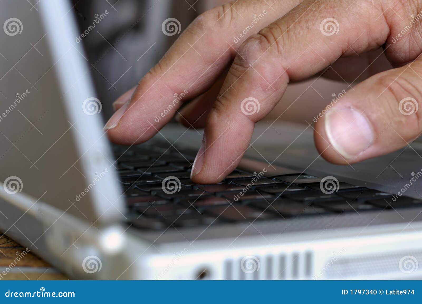Hand on a computer stock photo. Image of keyboard, screen - 1797340