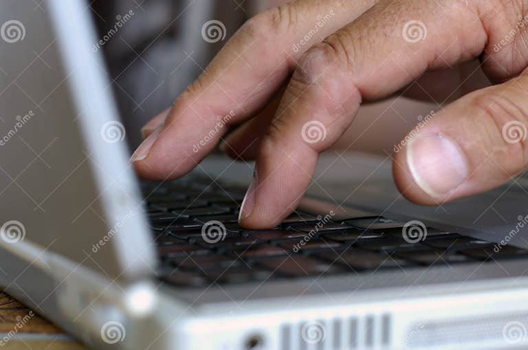 Hand on a computer stock photo. Image of keyboard, screen - 1797340