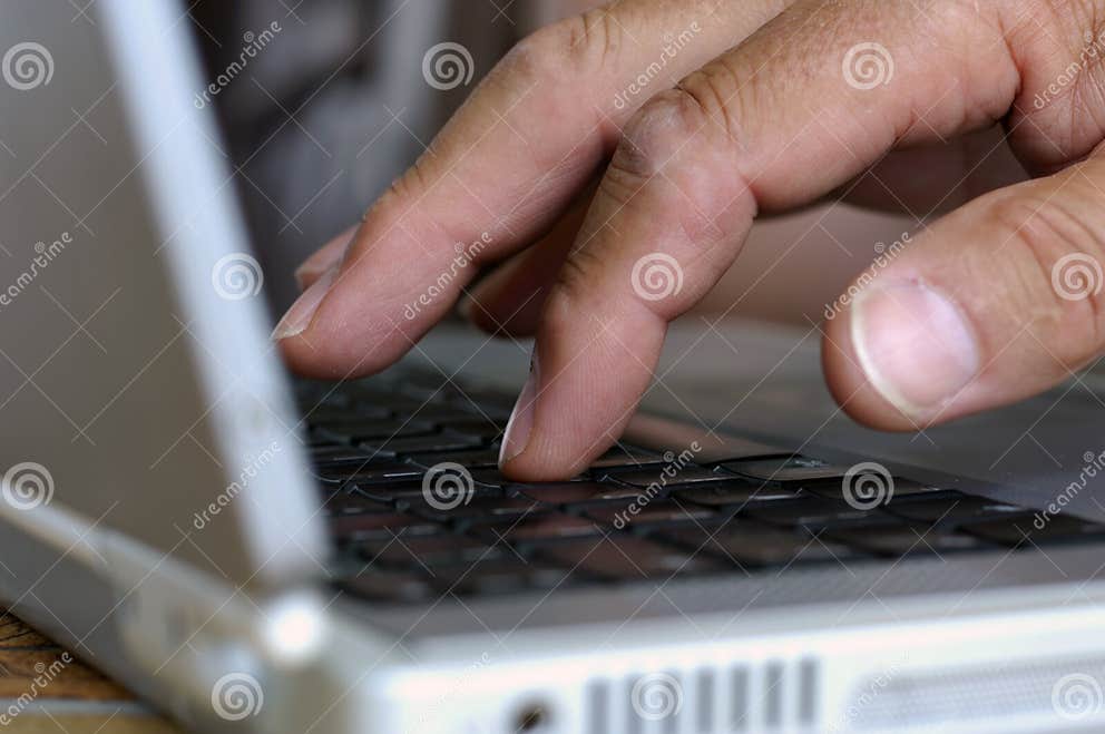 Hand on a computer stock photo. Image of keyboard, screen - 1797340
