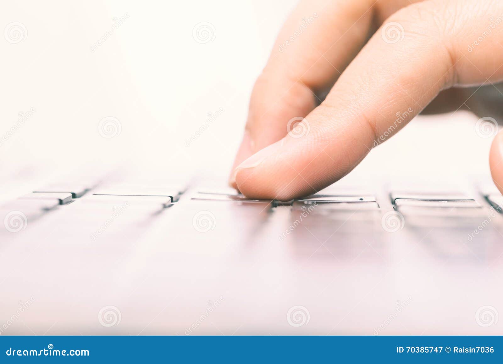 Hand on Computer Keyboard for Business Concept Background . Stock Image ...