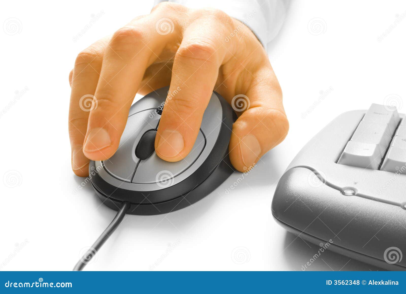 Hand and computer mouse stock photo. Image of fingers - 3562348
