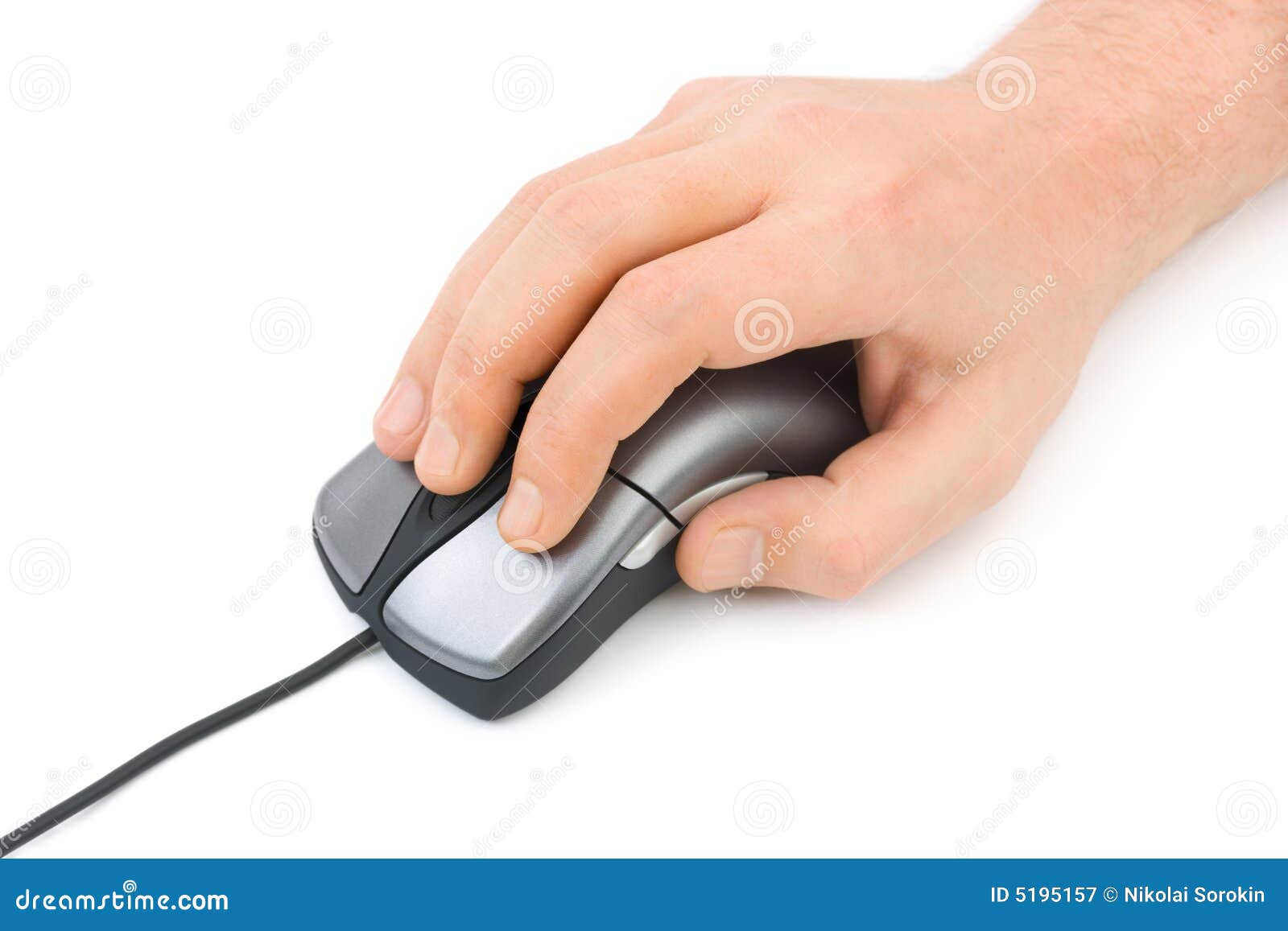 Hand And Computer Mouse Picture. Image: 5195157