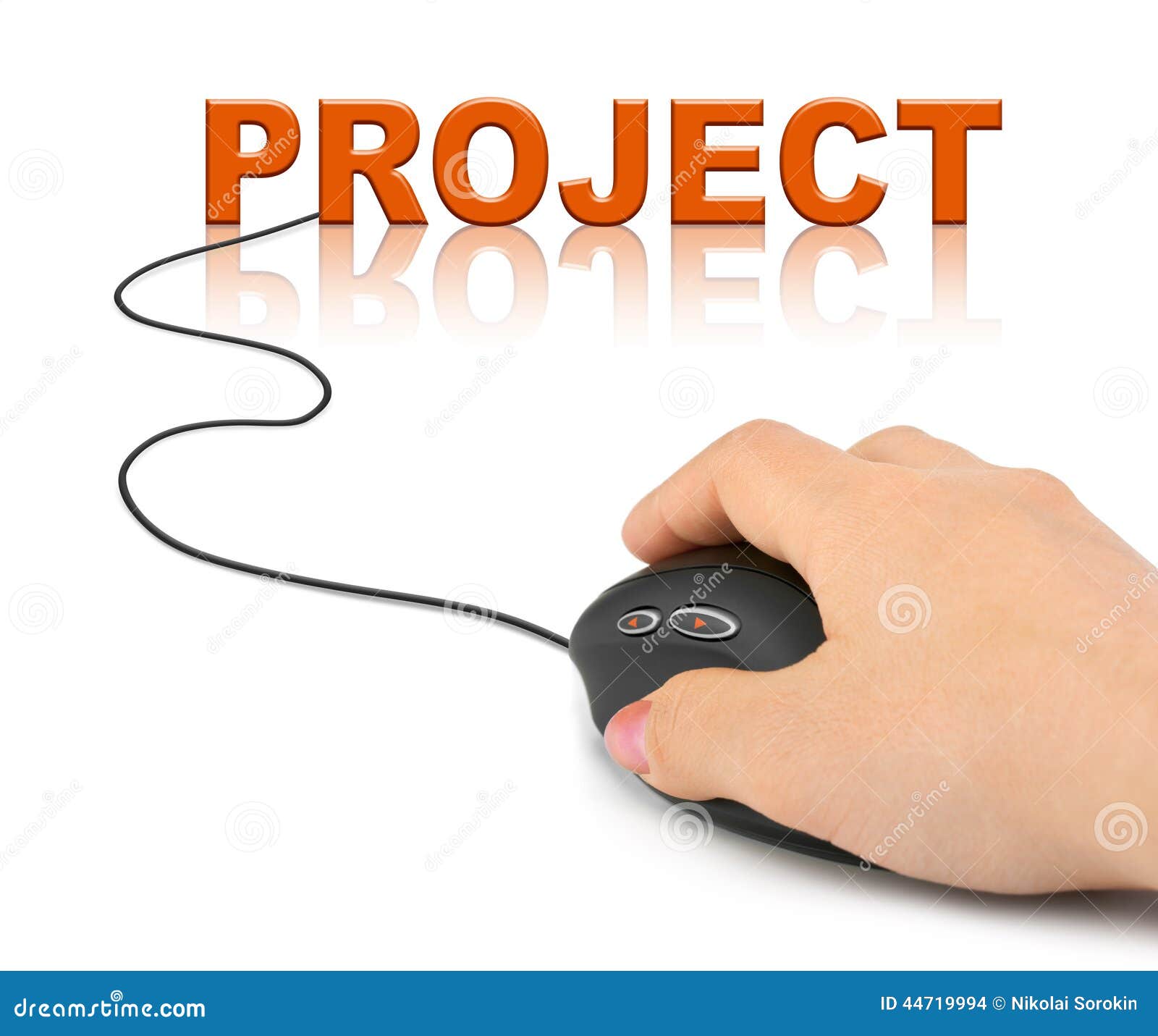 The Word `Project` Spelled Out In Clear Capitals Royalty-Free Stock ...