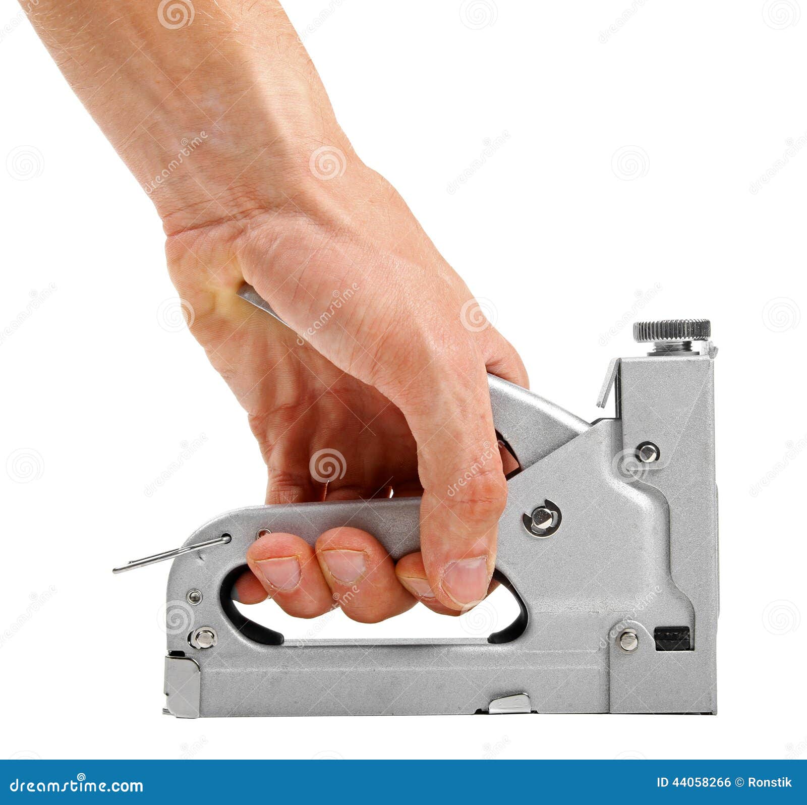 Construction Stapler In Hand Stock Photography | CartoonDealer.com ...
