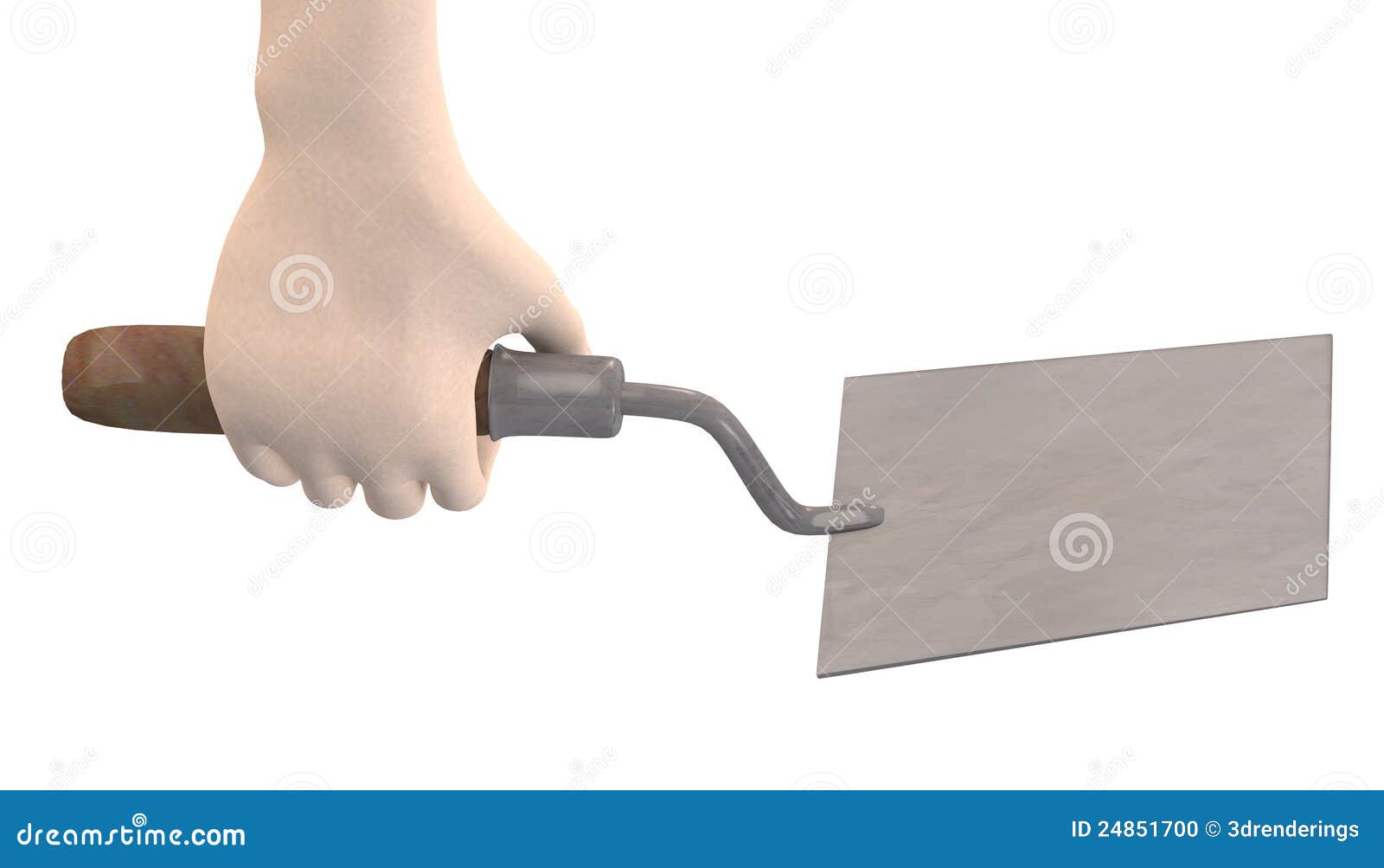 Hand with Construction Tool Stock Illustration - Illustration of ...