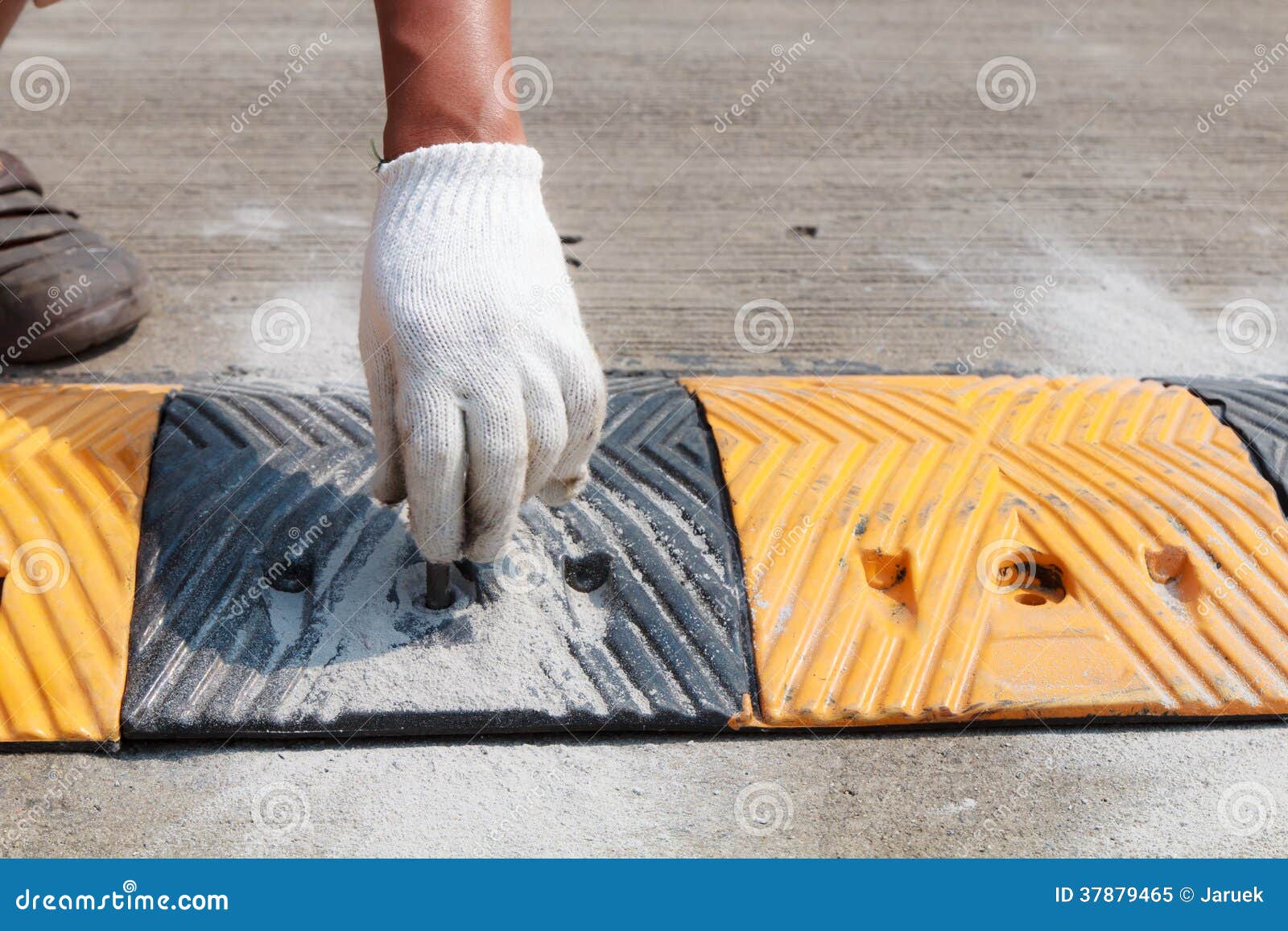 Hand of Construction Worker Stock Image - Image of rock, construction ...