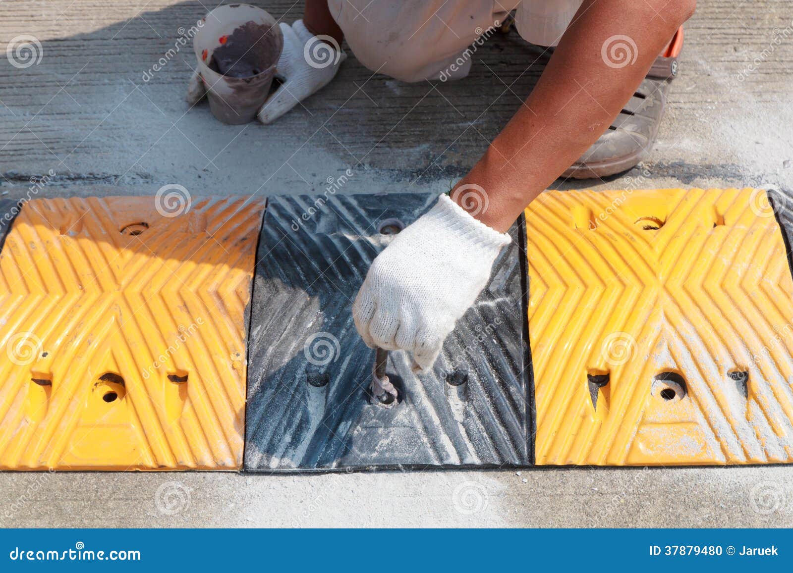 Hand of Construction Worker Stock Photo - Image of exterior, occupation ...