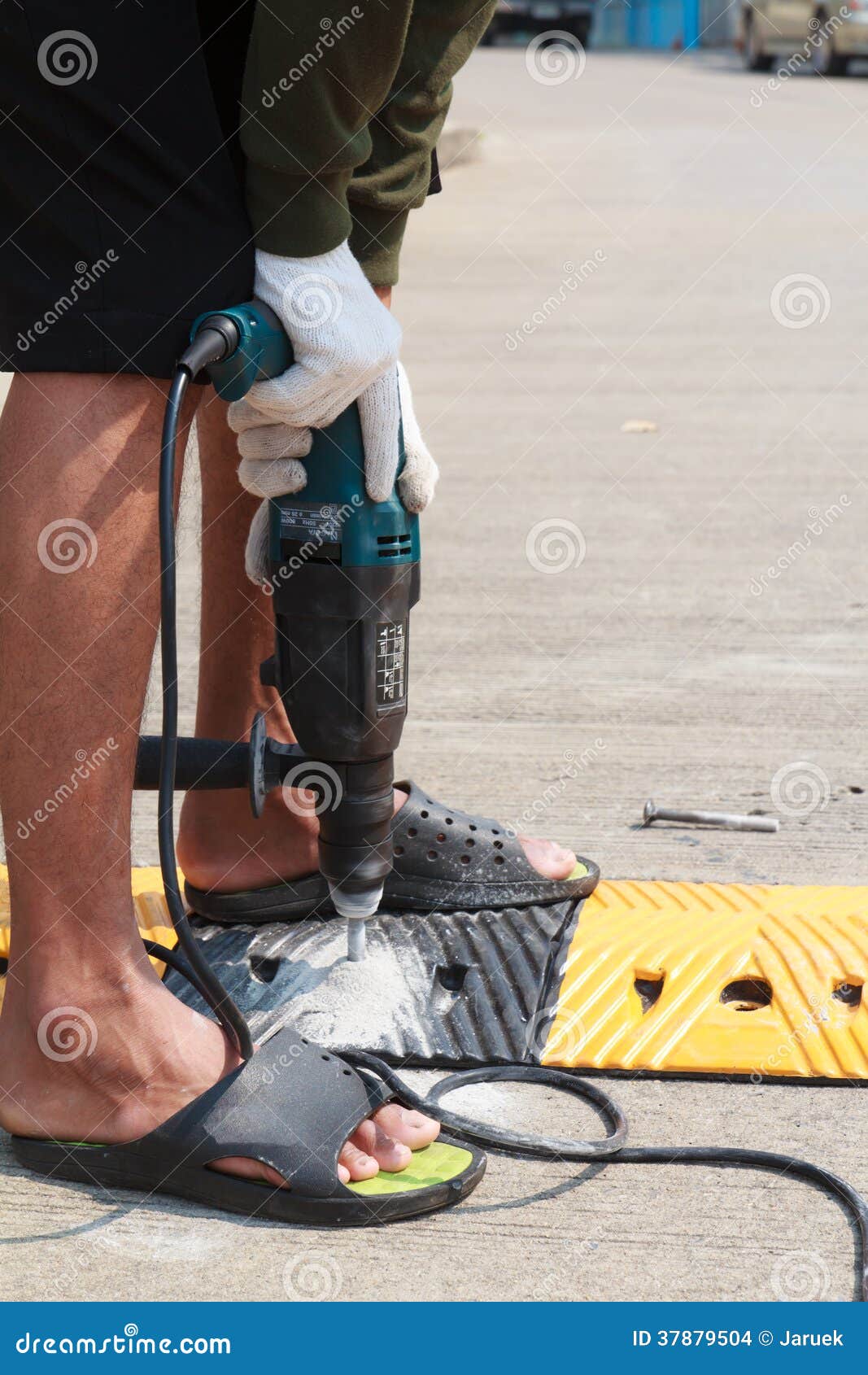 Hand of Construction Worker Stock Photo - Image of skilled, helmet ...