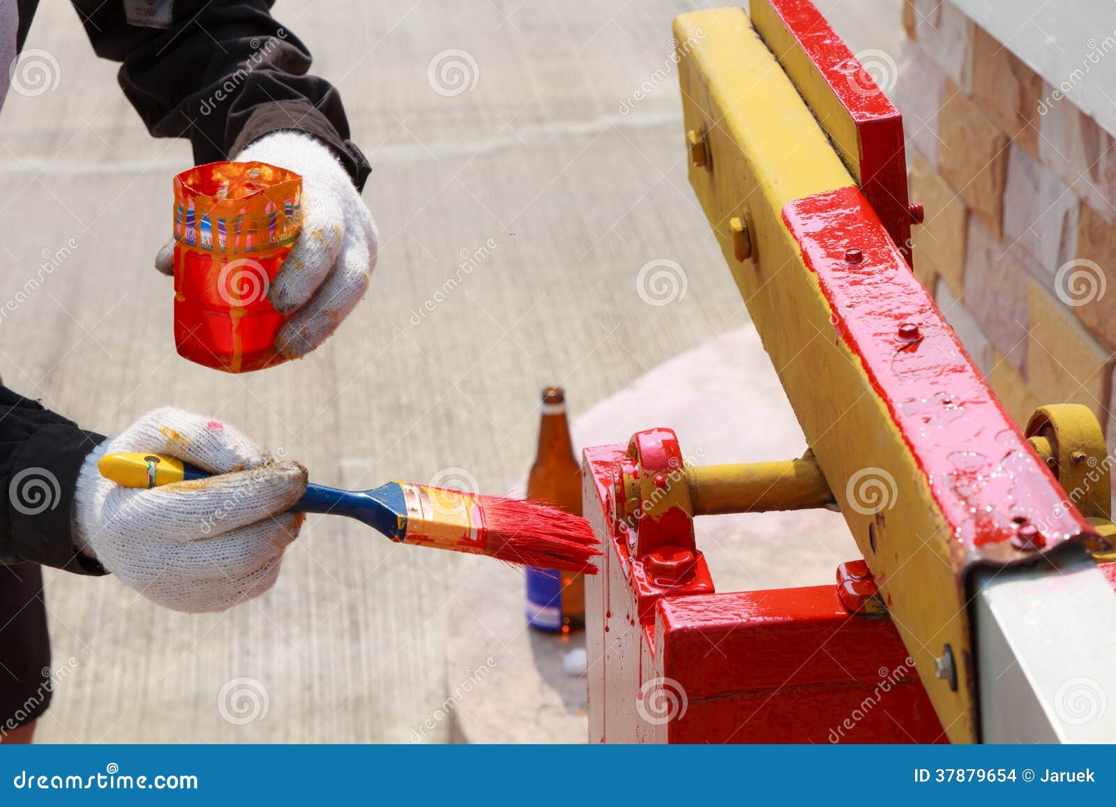 Hand of Construction Worker Stock Photo - Image of worker, construction ...