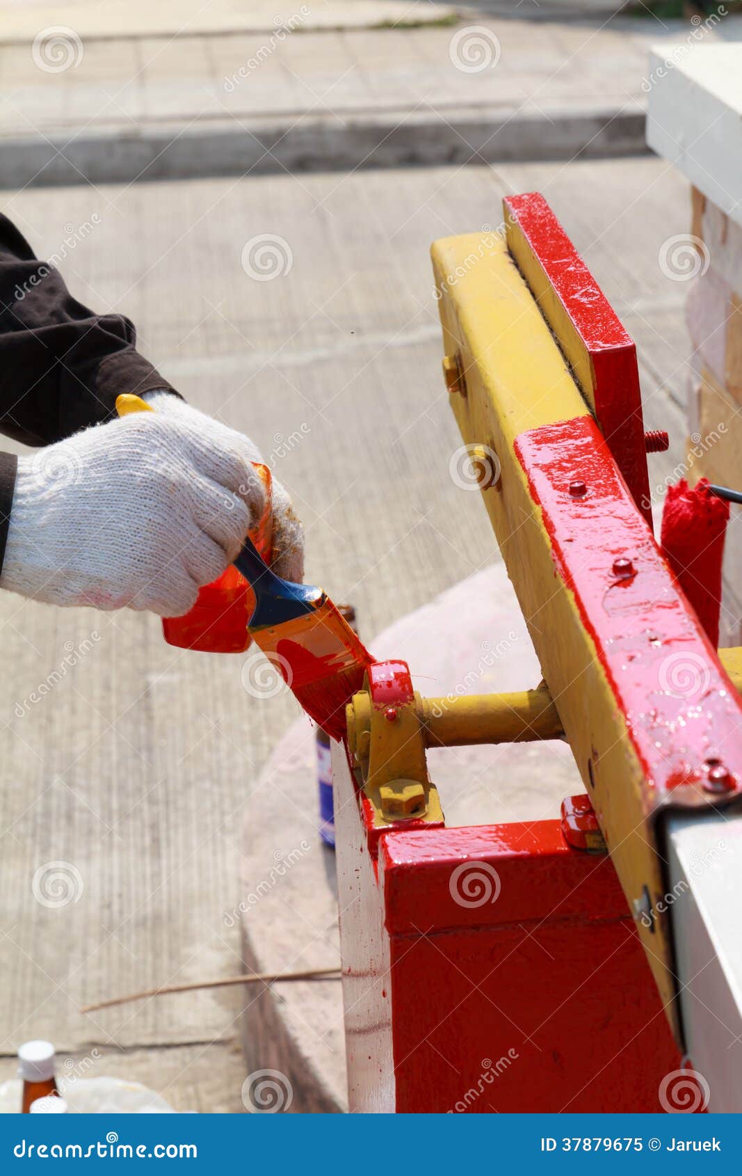 Hand of Construction Worker Stock Image - Image of build, employee ...
