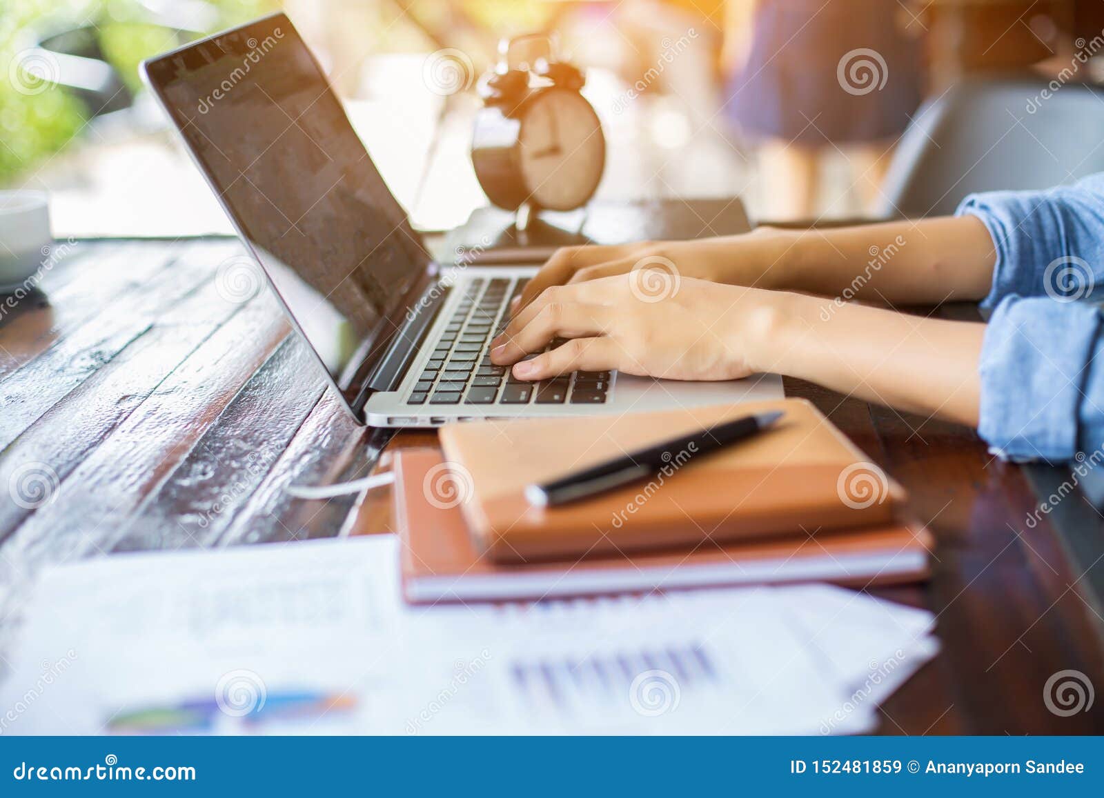 Hand Control on a Laptop Touchpad Stock Image - Image of data, grey ...