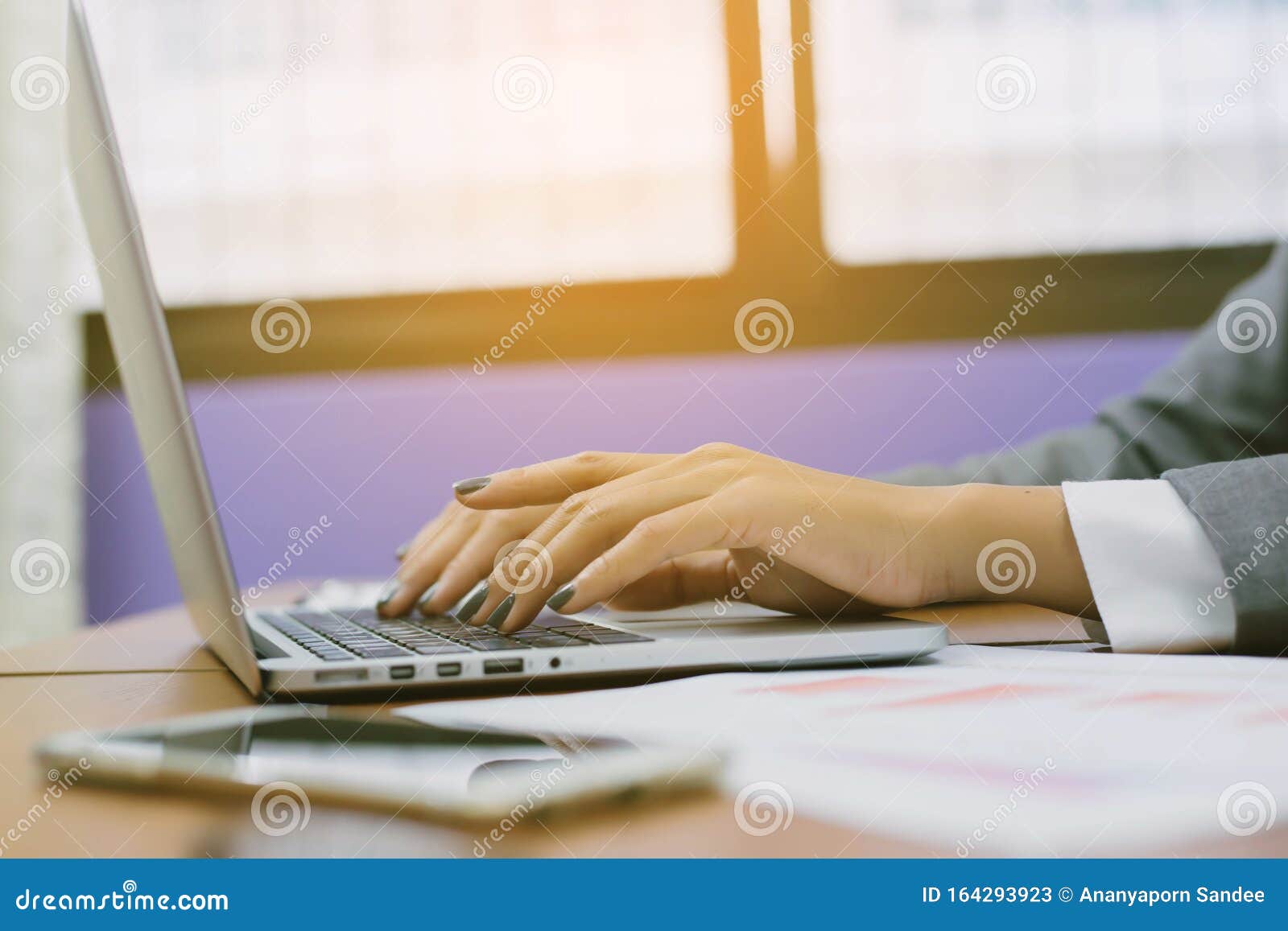 Hand Control on a Laptop Touchpad Stock Image - Image of notebook ...