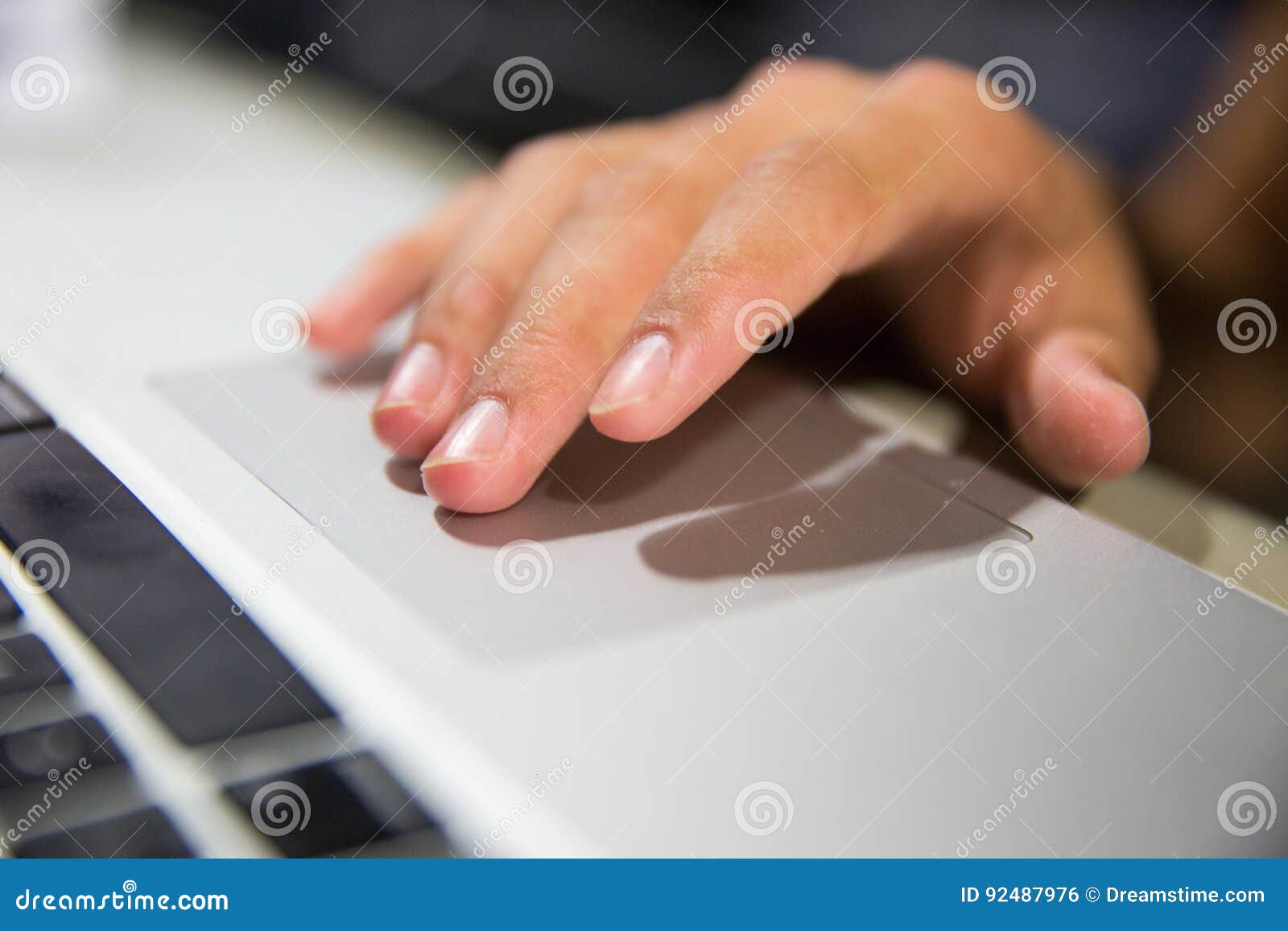 Man Controlling Computer Functions Using Mind, Helped By Mockup ...