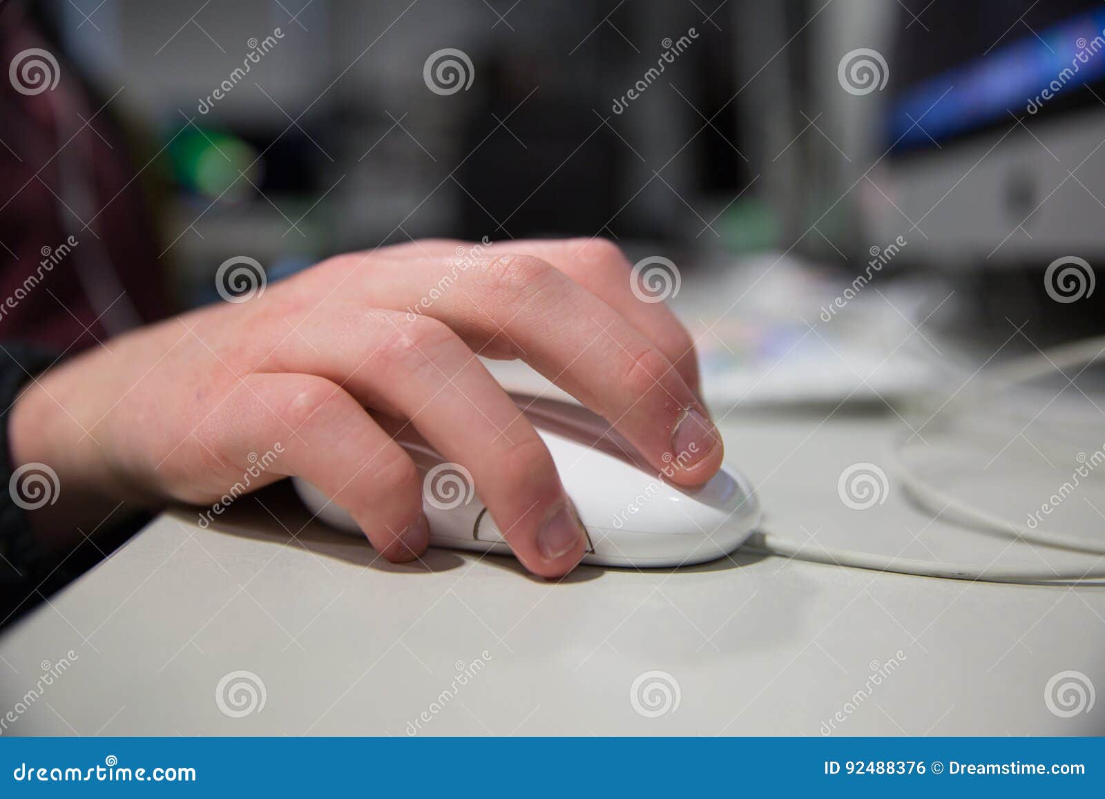 Hand Controlling Mouse stock photo. Image of adult, connection - 92488376