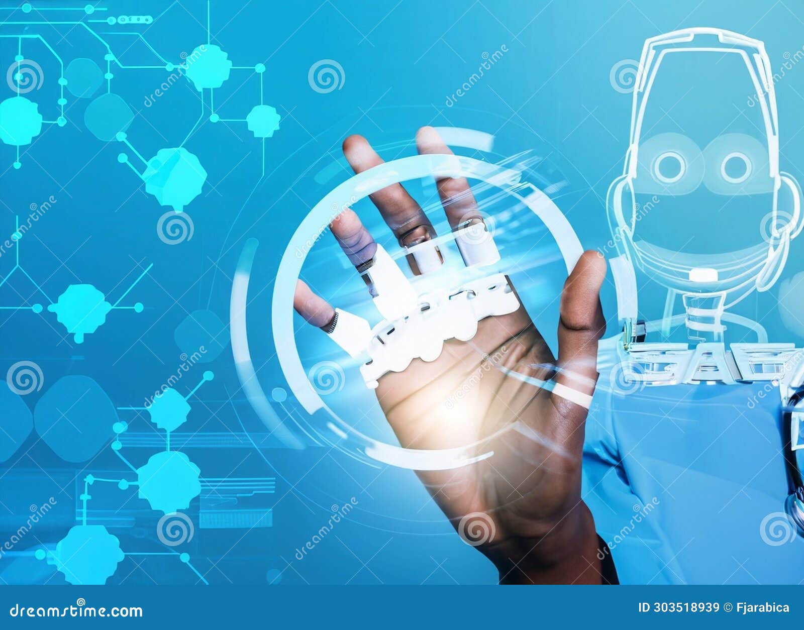 Hand Controls Virtual Controller Stock Illustration - Illustration of ...
