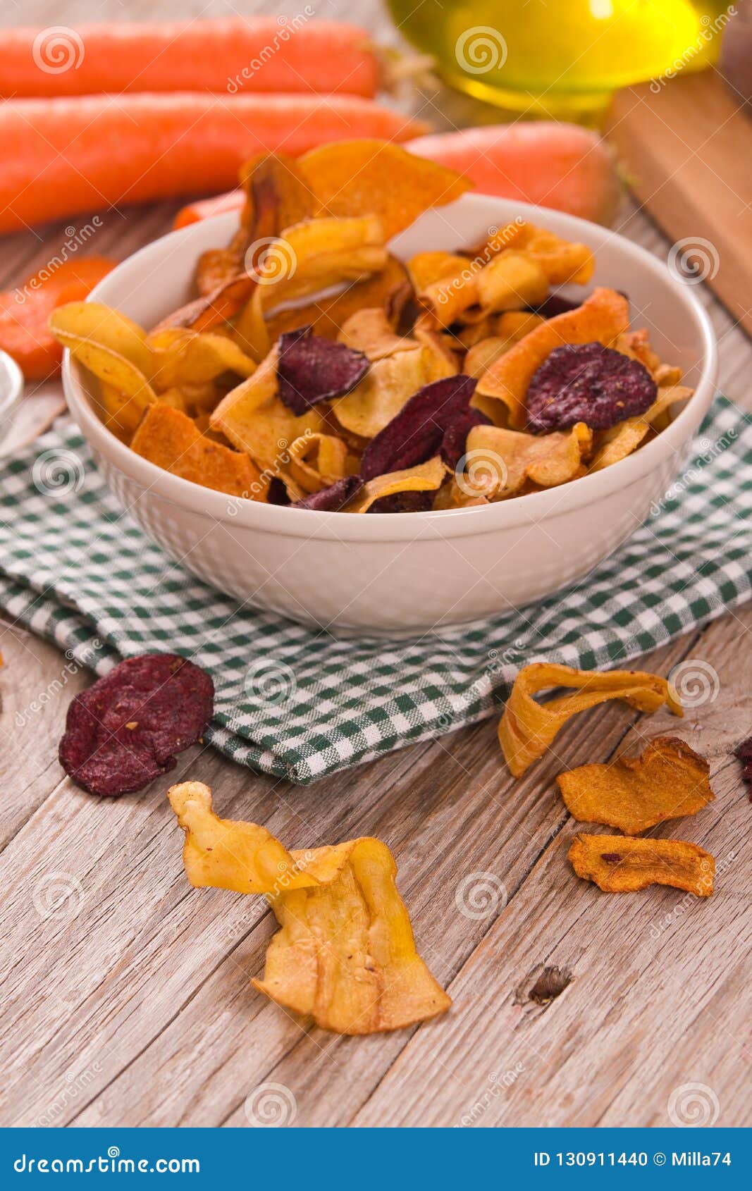 Mixed Vegetable Crisps with Sea Salt. Stock Photo - Image of culinary ...