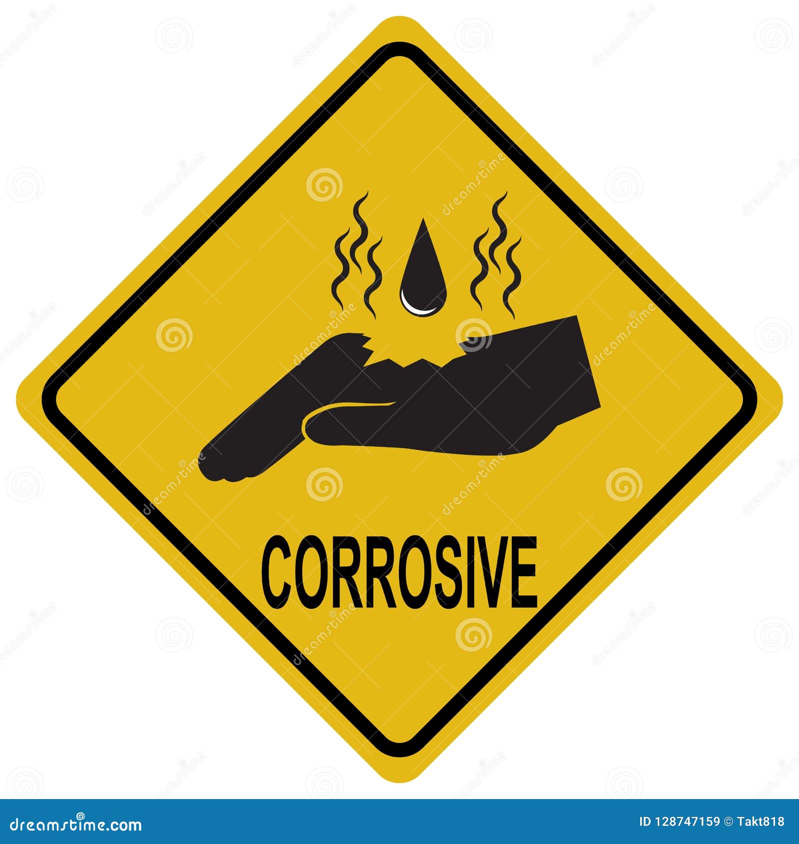 Corrosive Safety Symbol