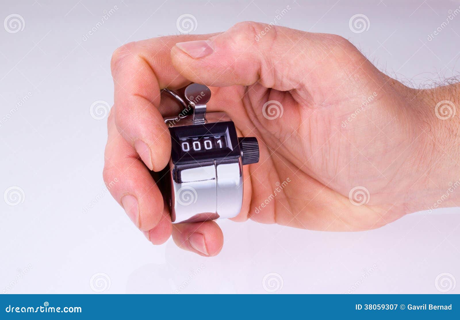 Hand counter clicker stock image. Image of display, business - 38059307