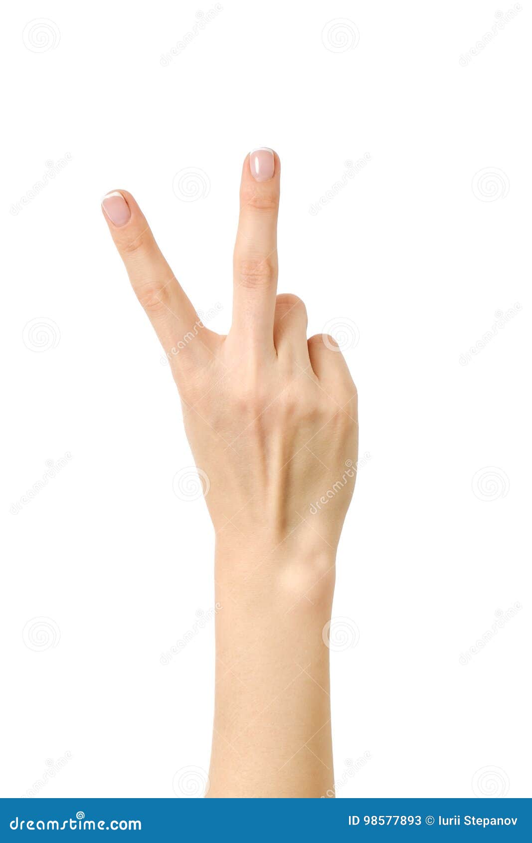Hand counting. Two fingers stock image. Image of countdown - 98577893