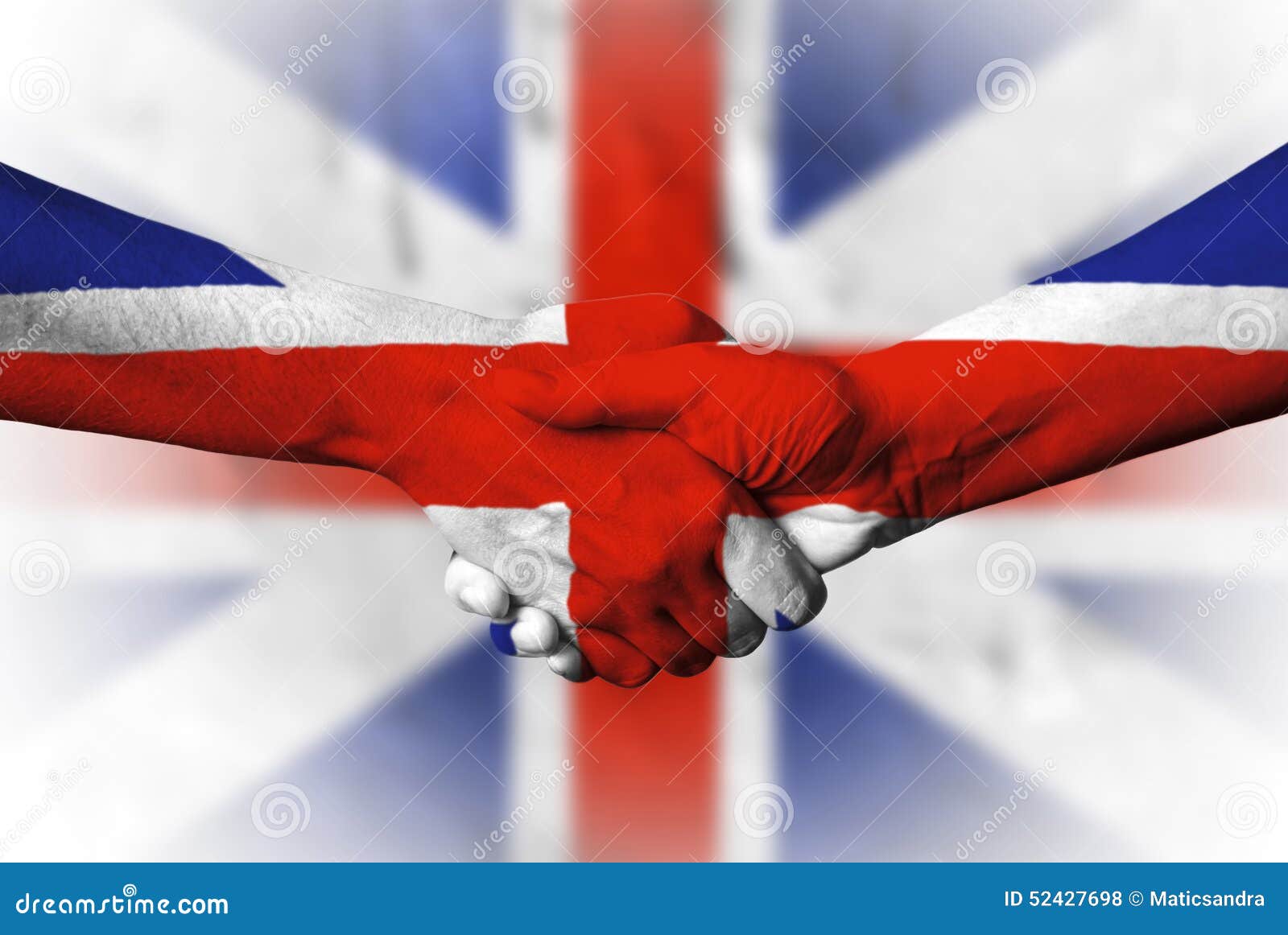 Hand Covered in Flag of United Kingdom Stock Photo - Image of democracy ...