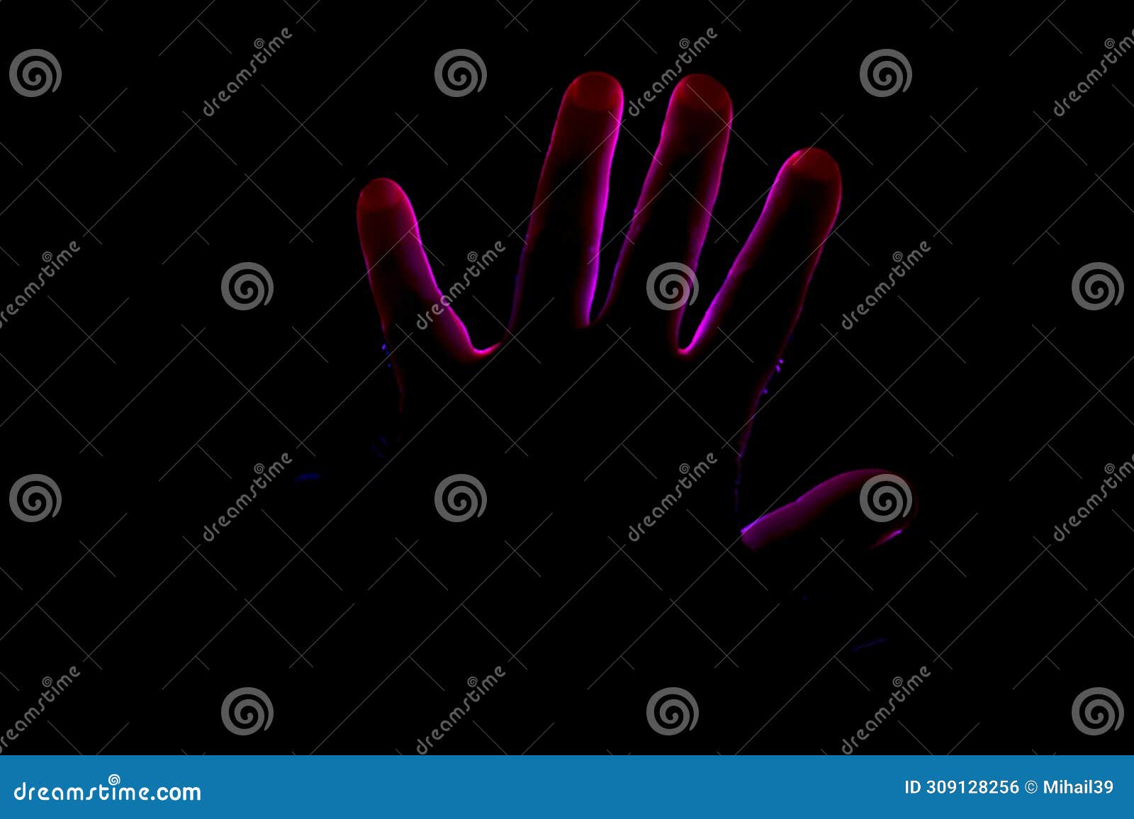 The Hand Covering the Light. the Light Shines through the Hand ...