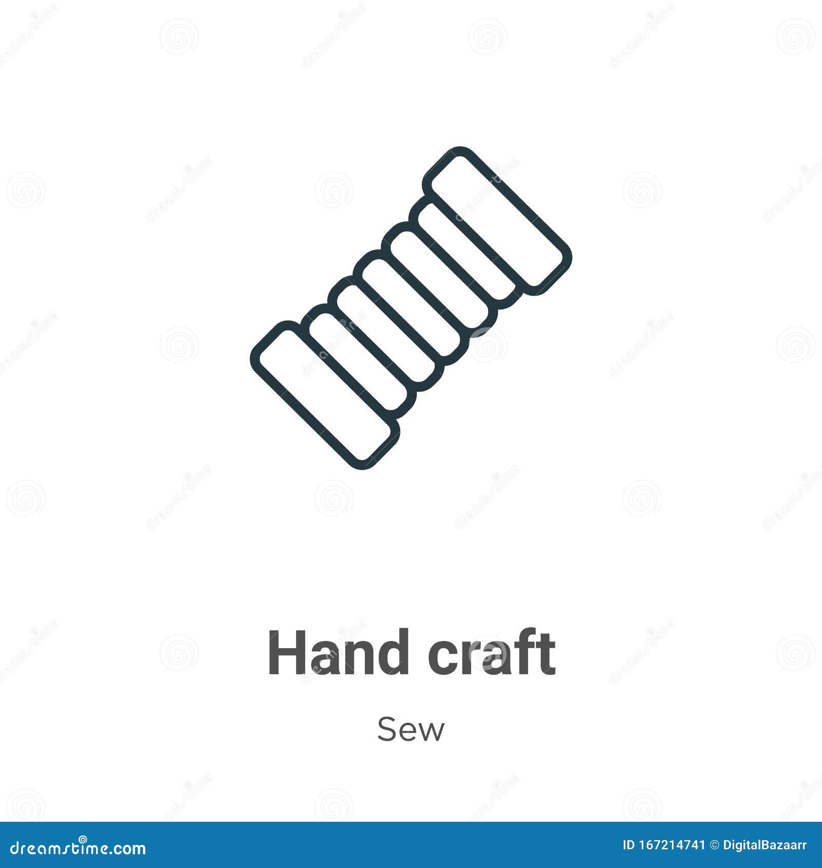 Hand Craft Outline Vector Icon. Thin Line Black Hand Craft Icon, Flat ...