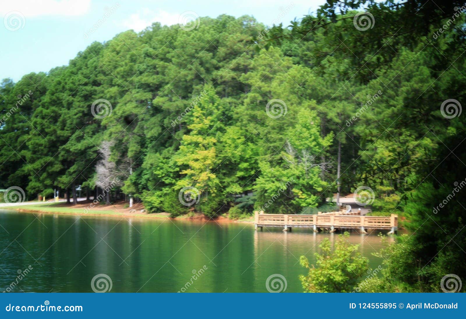 Deck Over the Water stock image. Image of water, crafted - 124555895